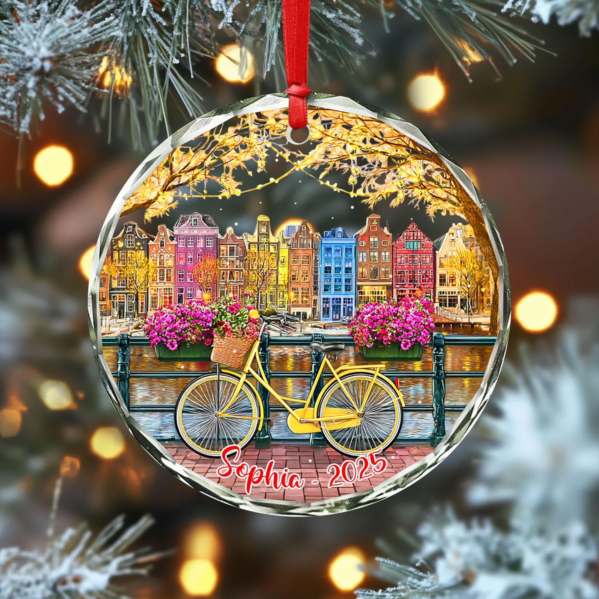 Personalized Amsterdam Christmas Ornament 2025, Netherlands Travel ...