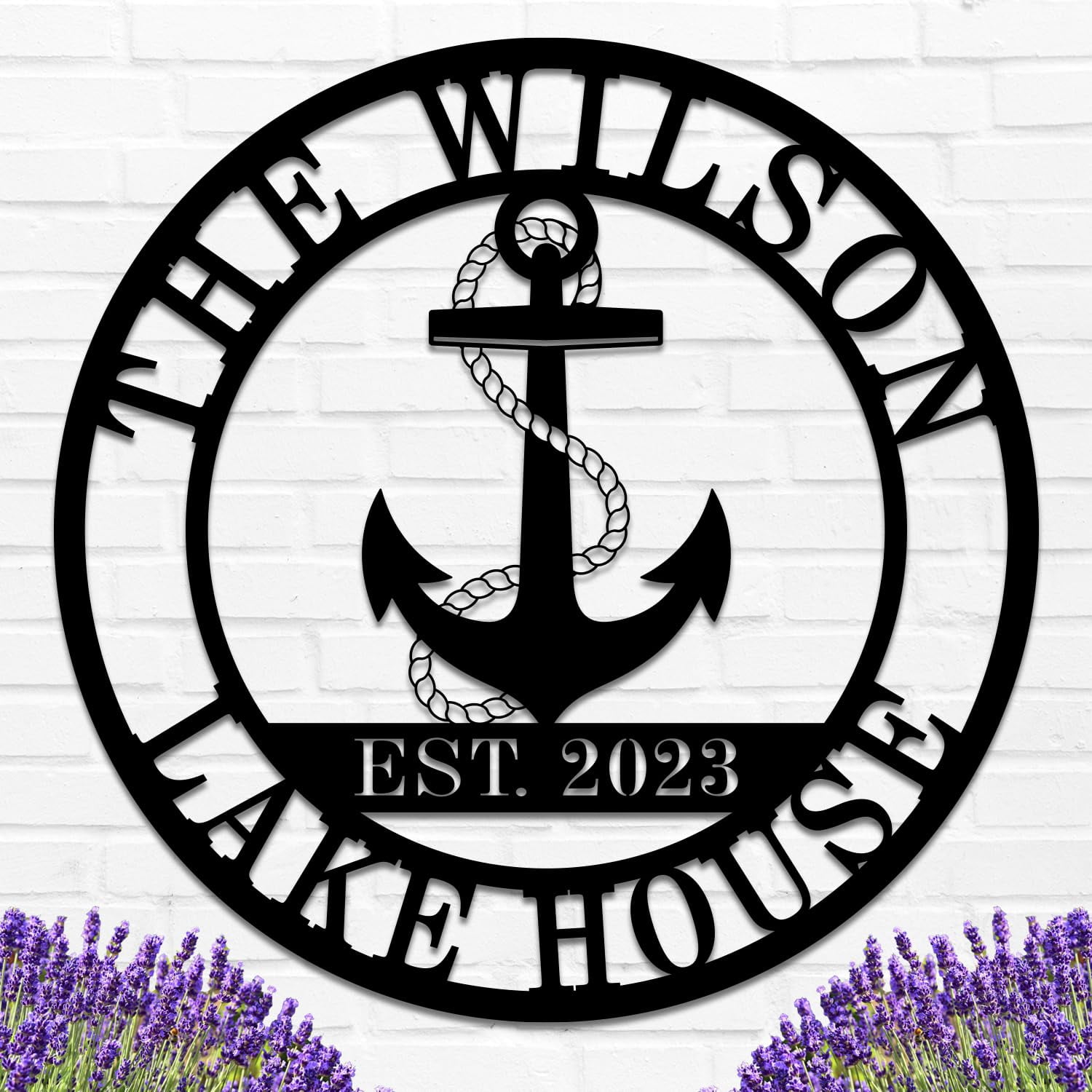 Personalized Anchor Sign, Personalized Beach House Sign, Custom Family ...