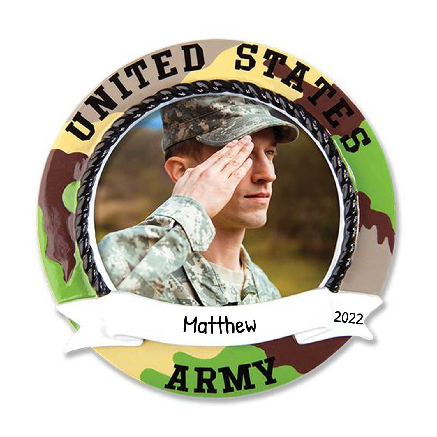 Personalized 2024 Army Christmas Ornaments - Photo Frame, Deployment ...