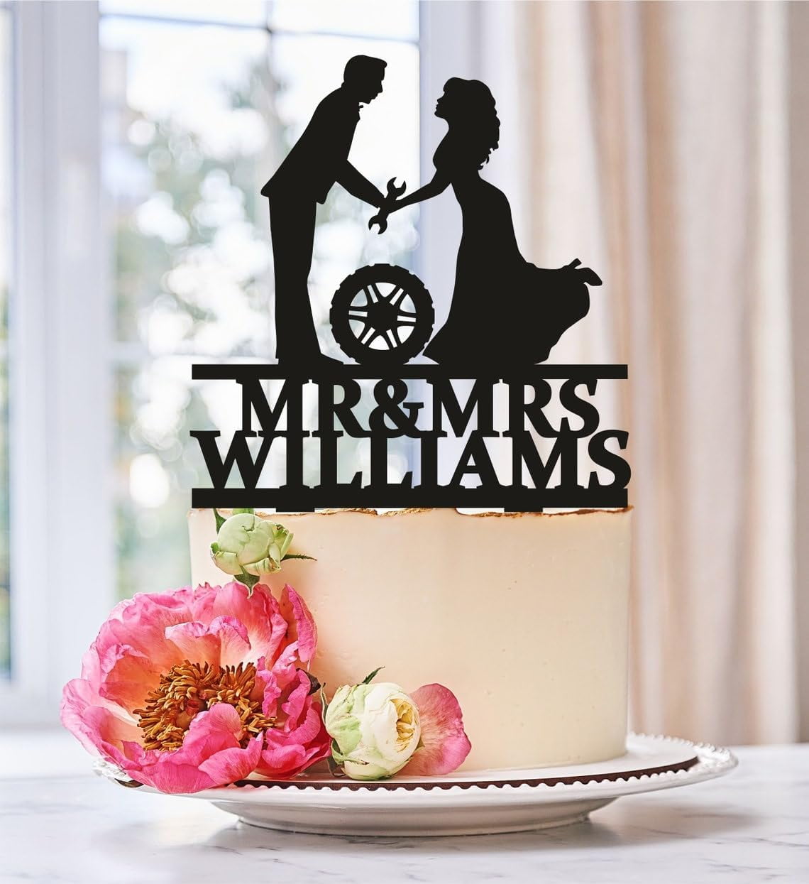 Personalized Auto Mechanic Wedding Cake Topper,Funny Wedding Cake ...