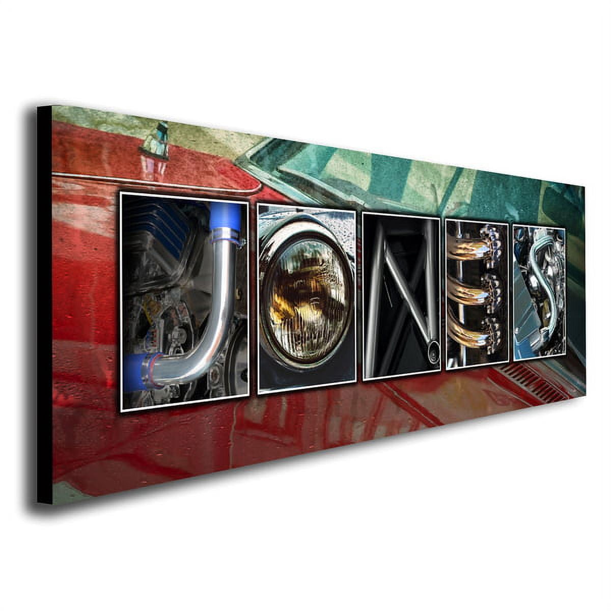 Personalized Automobile Car Name Canvas Wall Art, Live Previews, Choose ...