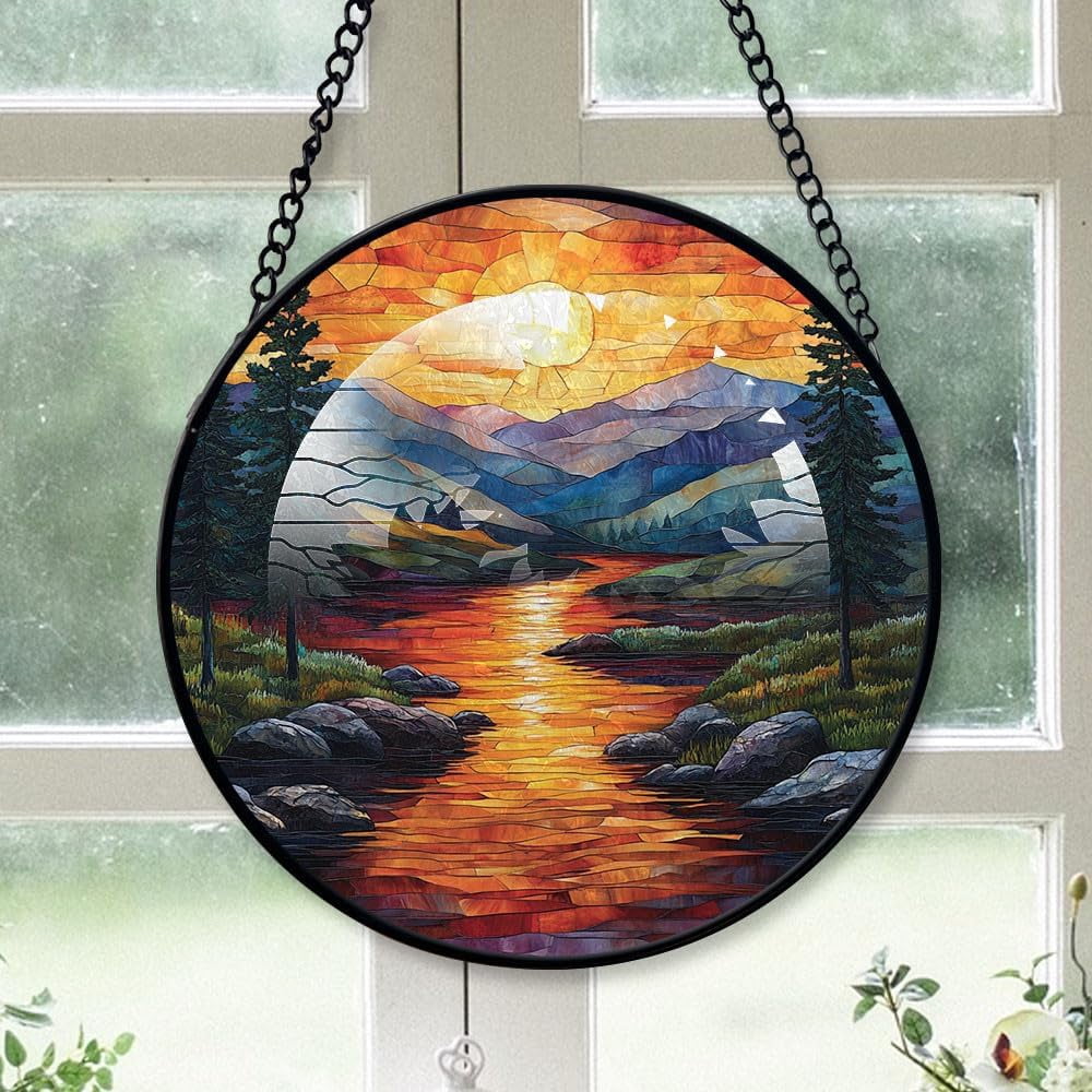 Personalized Autumn Suncatcher Stained Glass, Autumn Originally ...