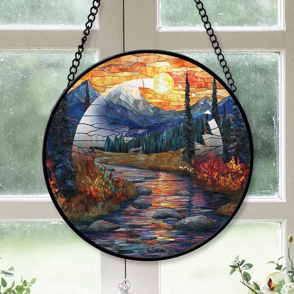 Personalized Autumn Suncatcher Stained Glass Suncatchers, Autumn ...