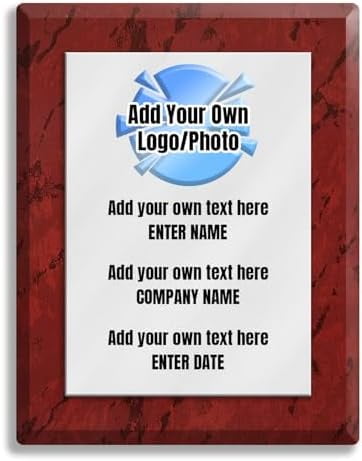 Personalized Award Plaque - Full Color Printing - Add Your Own Photos ...