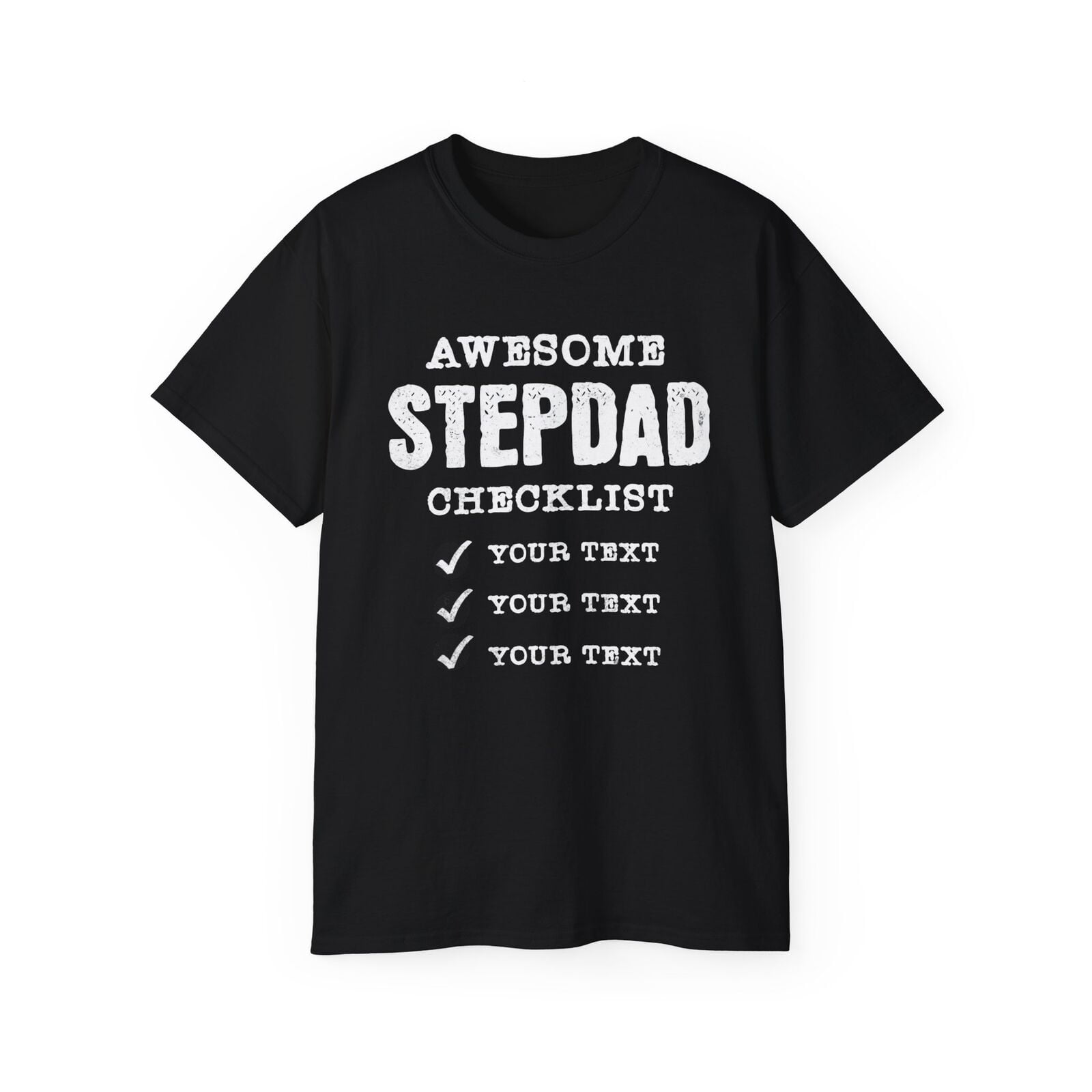 Personalized Awesome Step Dad T-Shirt Father's Day Gift, Step Dad Gift ...