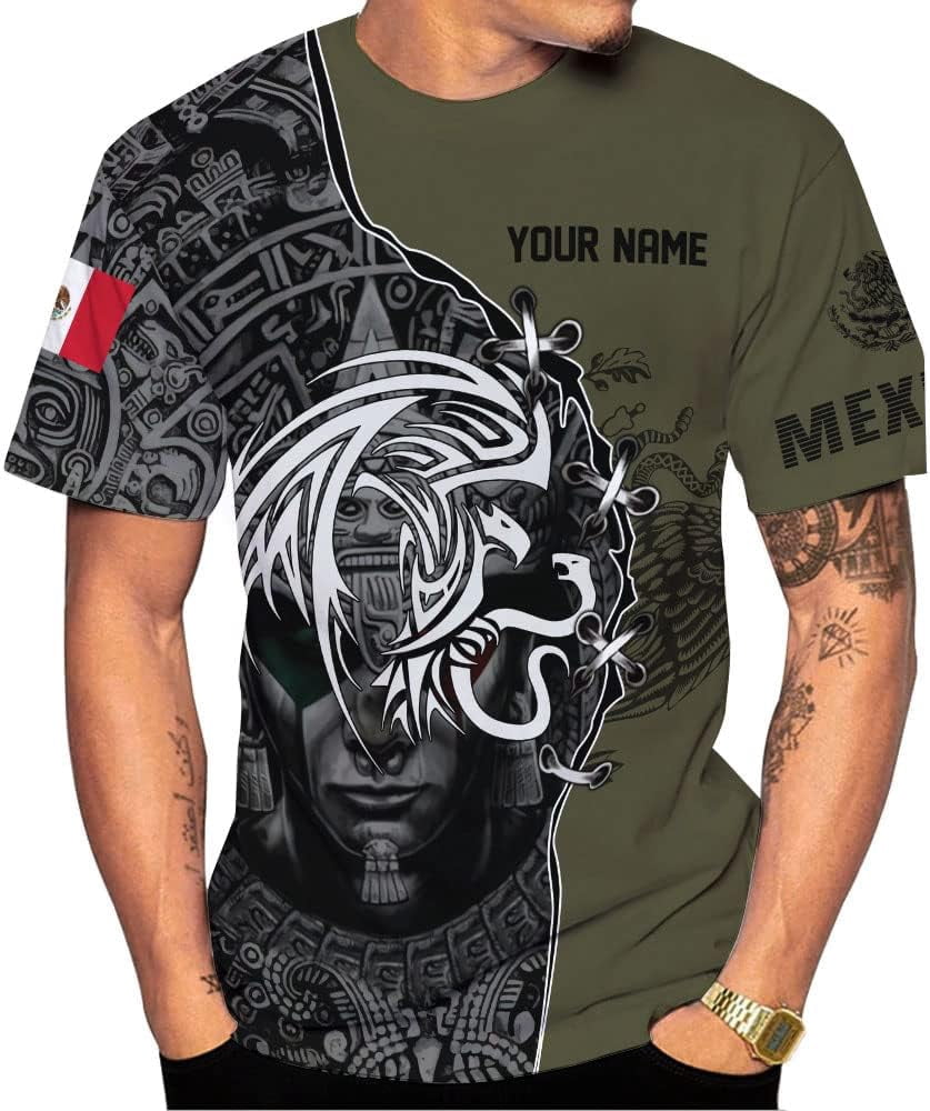 Personalized Aztec Warrior Mexico Mexican Hoodie Shirt Sweatshirt, Gift ...
