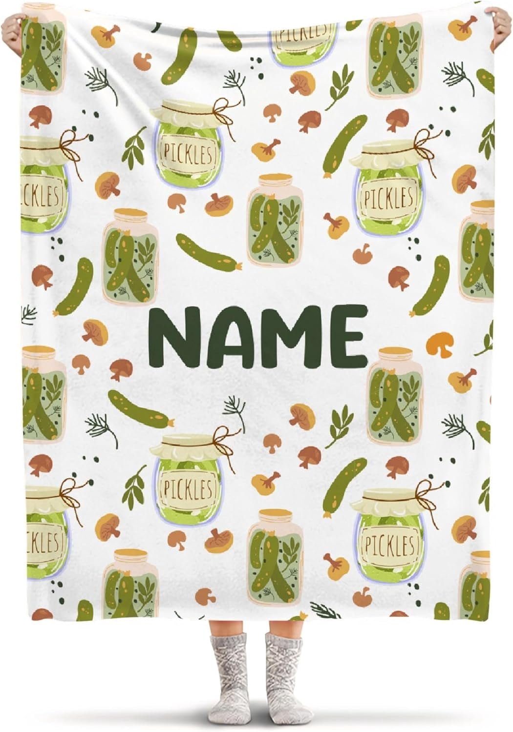 Personalized Baby Blanket Custom Pickles Name Blanket for Boys Girls ...