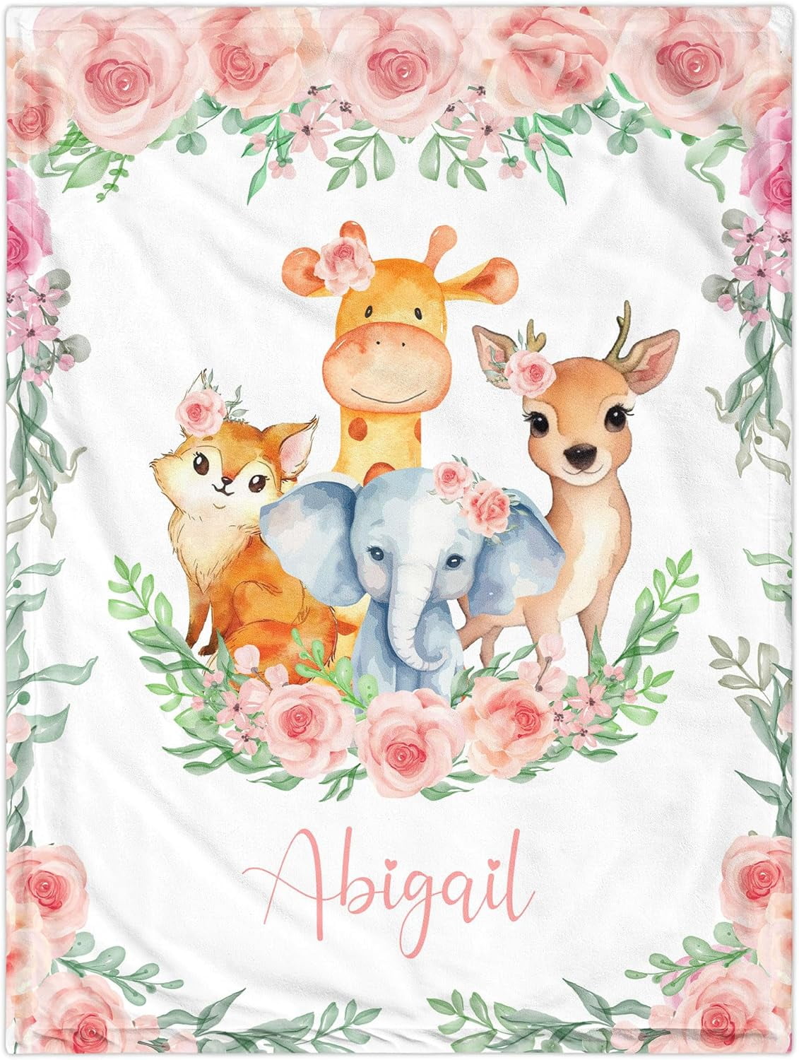 Personalized Baby Blanket for Girls Custom Baby Blanket with Name ...