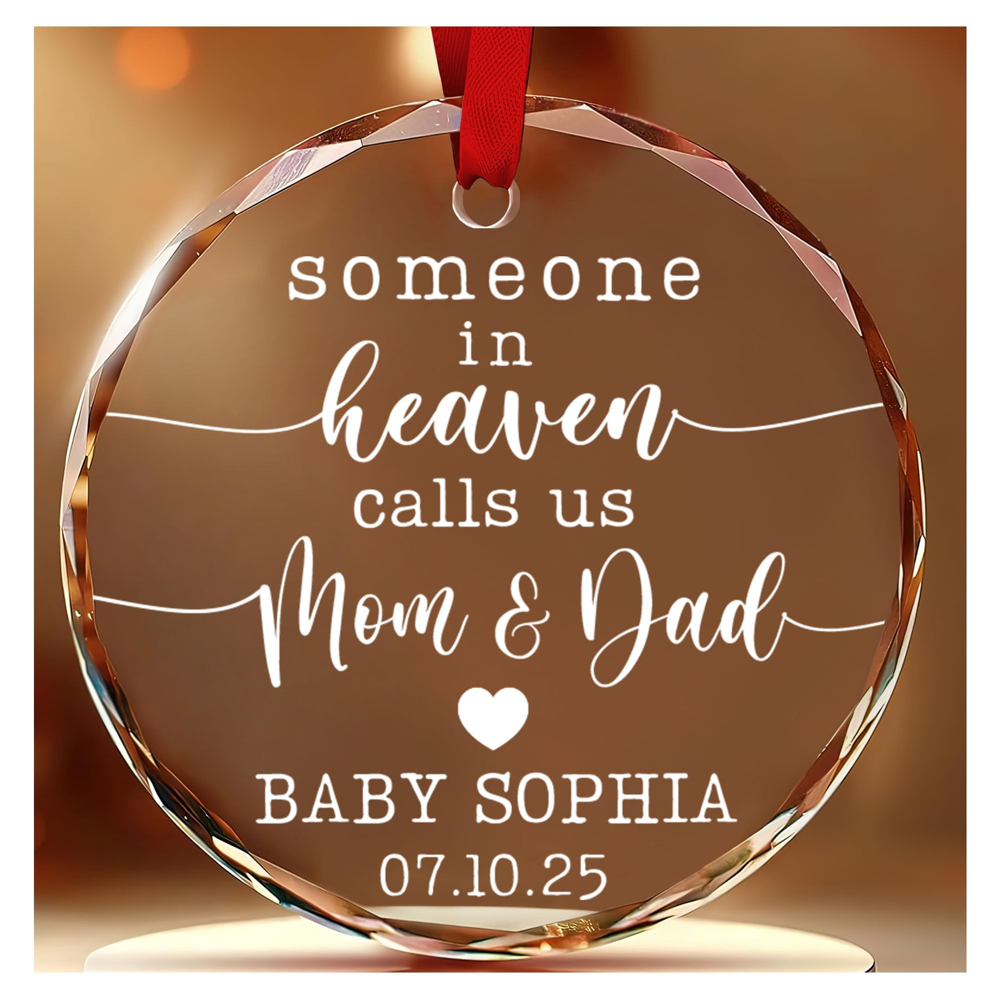 Personalized Baby Memorial Christmas Ornament Gifts Loss of Loved ...