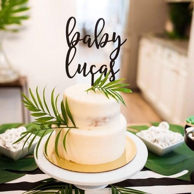 Personalized Baby Name Cake Topp,Cake Topper Artwork,Custom Baby Shower ...