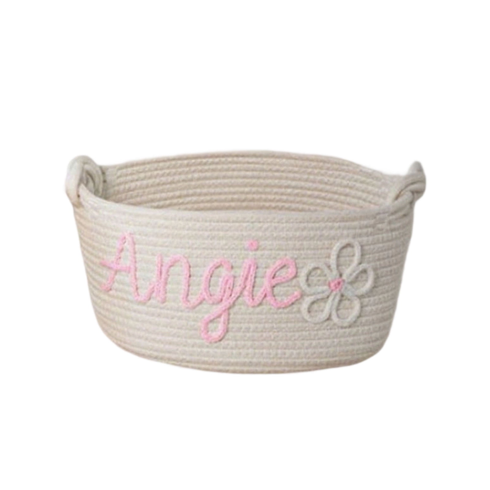 Personalized Baby Name Woven Storage Basket, Custom Nursery Decor Gift ...