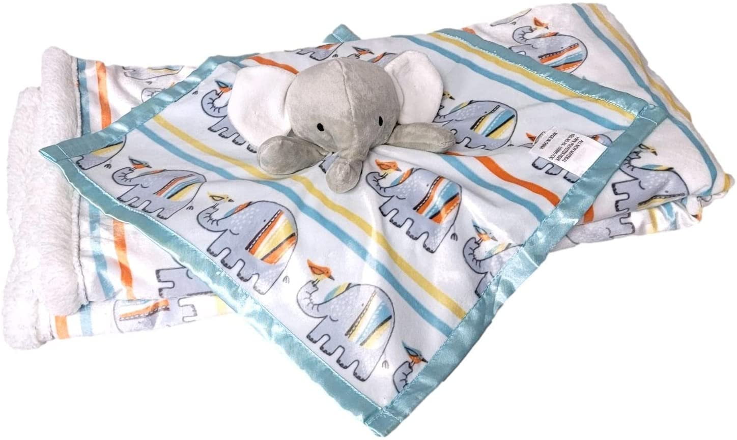Personalized Baby Security Blanket Lovey and Swaddle Blanket Set for ...
