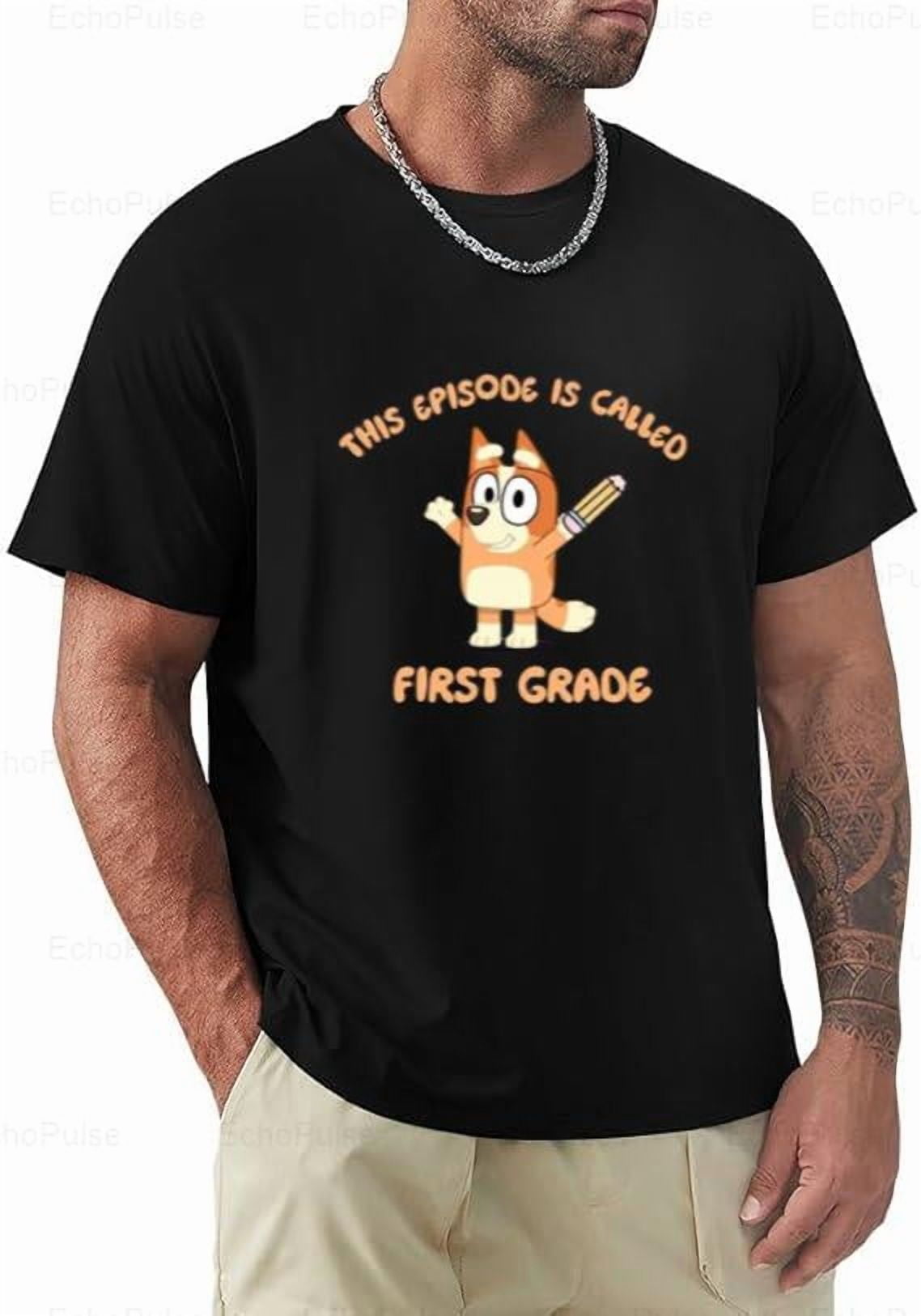 Personalized Back To School Bluey Funny Cartoon Toddler Unisex T-Shirt ...