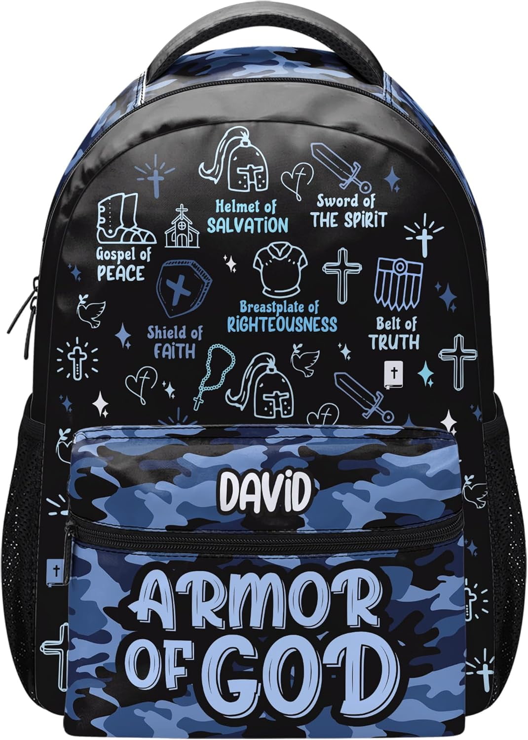 Personalized Backpack - Bible Armor Of God Backpack - Travel Backpack ...