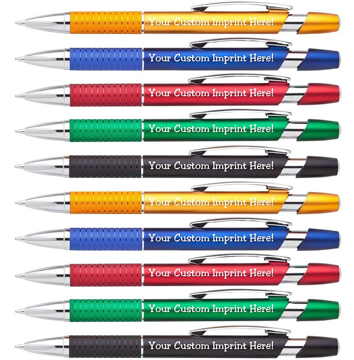 Personalized Ballpoint Pens Click action Custom Black writing ink - The ...