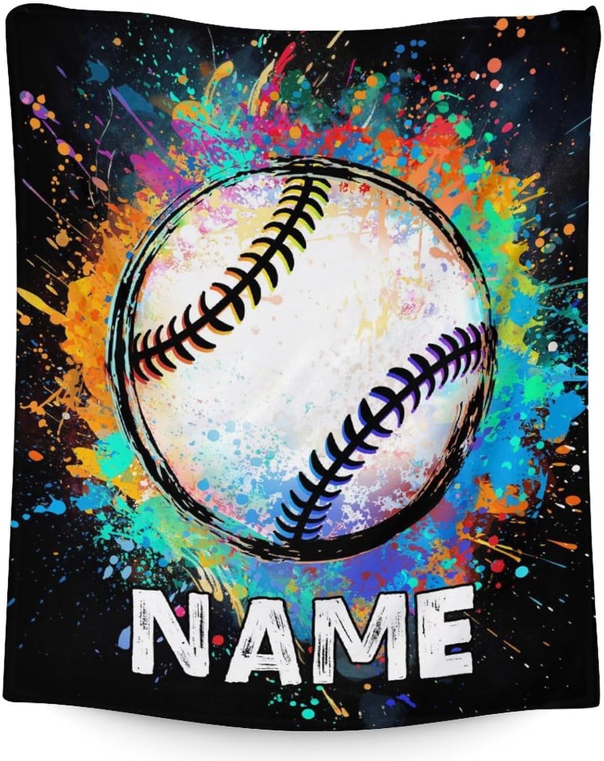 Personalized Baseball Blanket Gifts for Baseball Lovers, 60x50 Inches ...