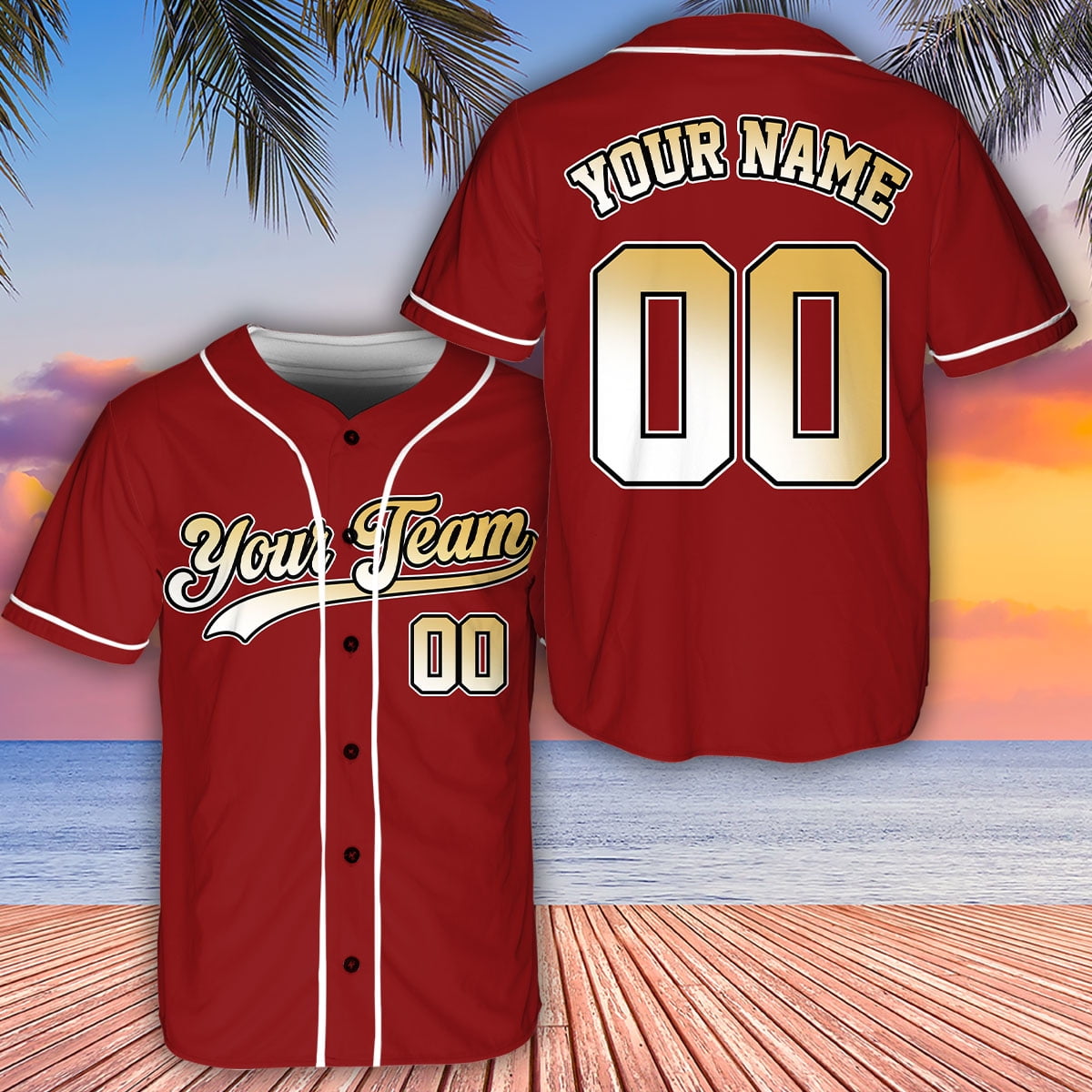Personalized Baseball Jersey Shirt, Custom Text And Number, Group ...