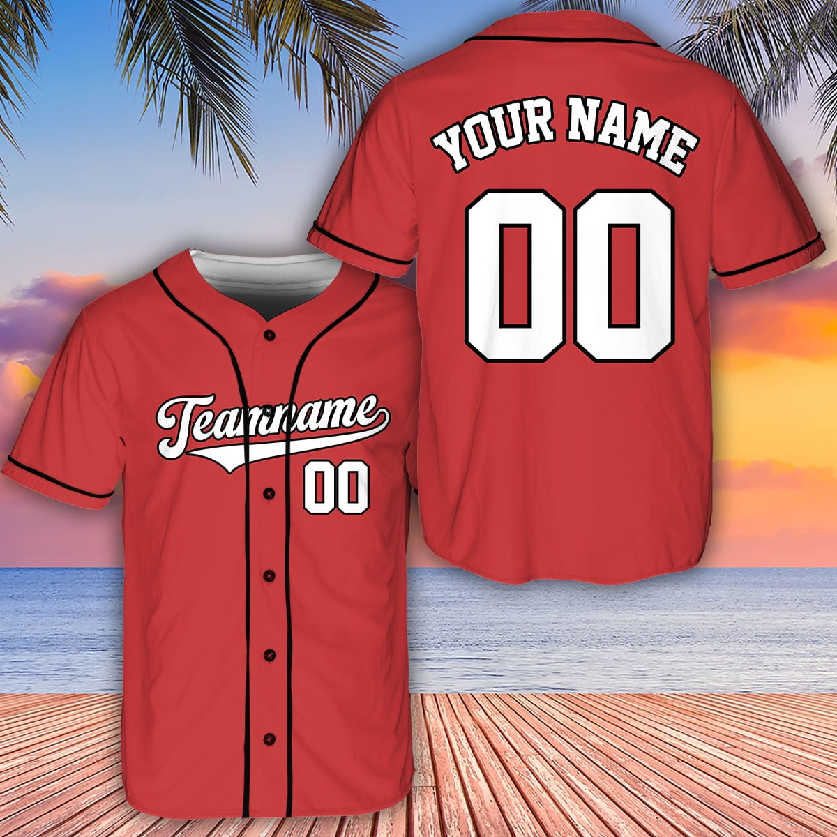 Personalized Baseball Jersey Shirt, Group Matching Jersey, Team Sport ...