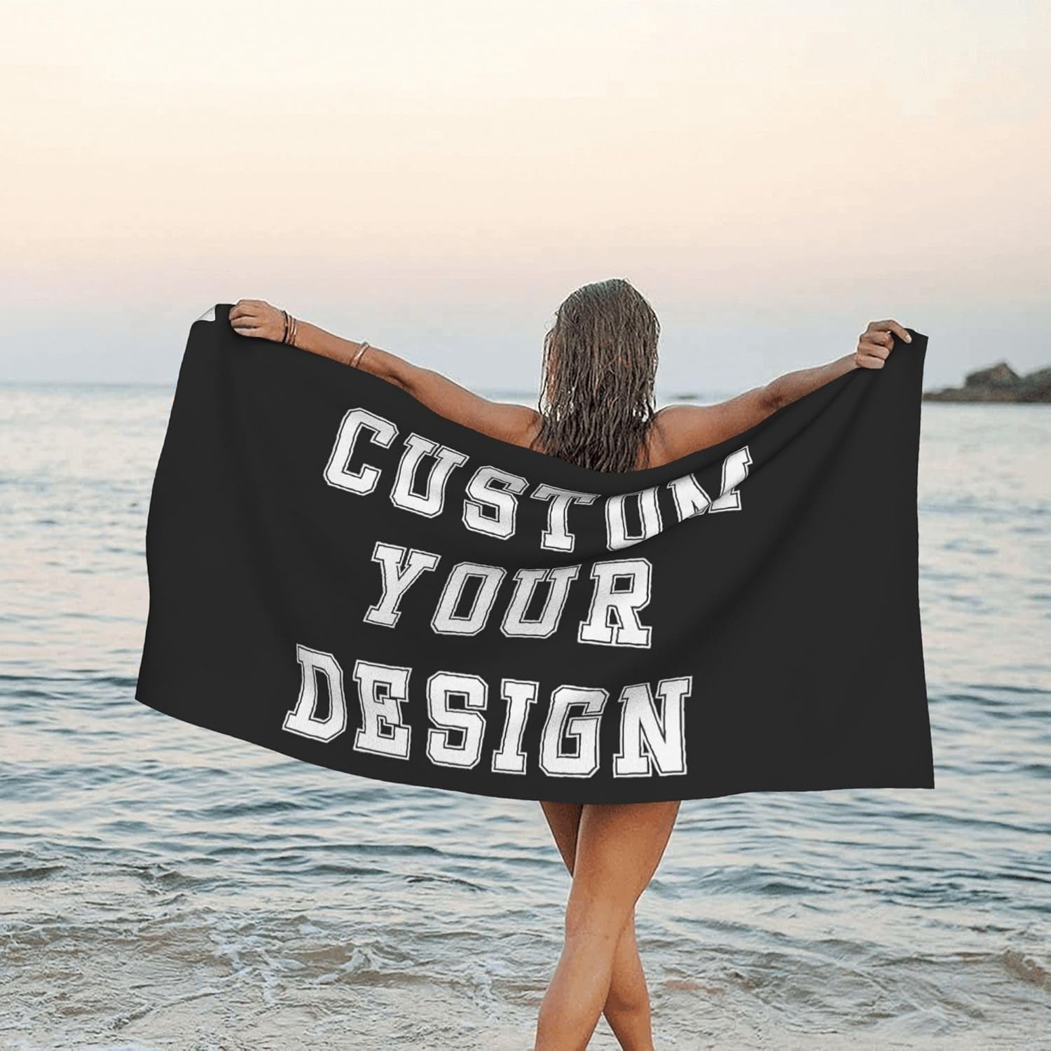 Personalized Beach Towels Add Your Photo and Text Beach Towels ...