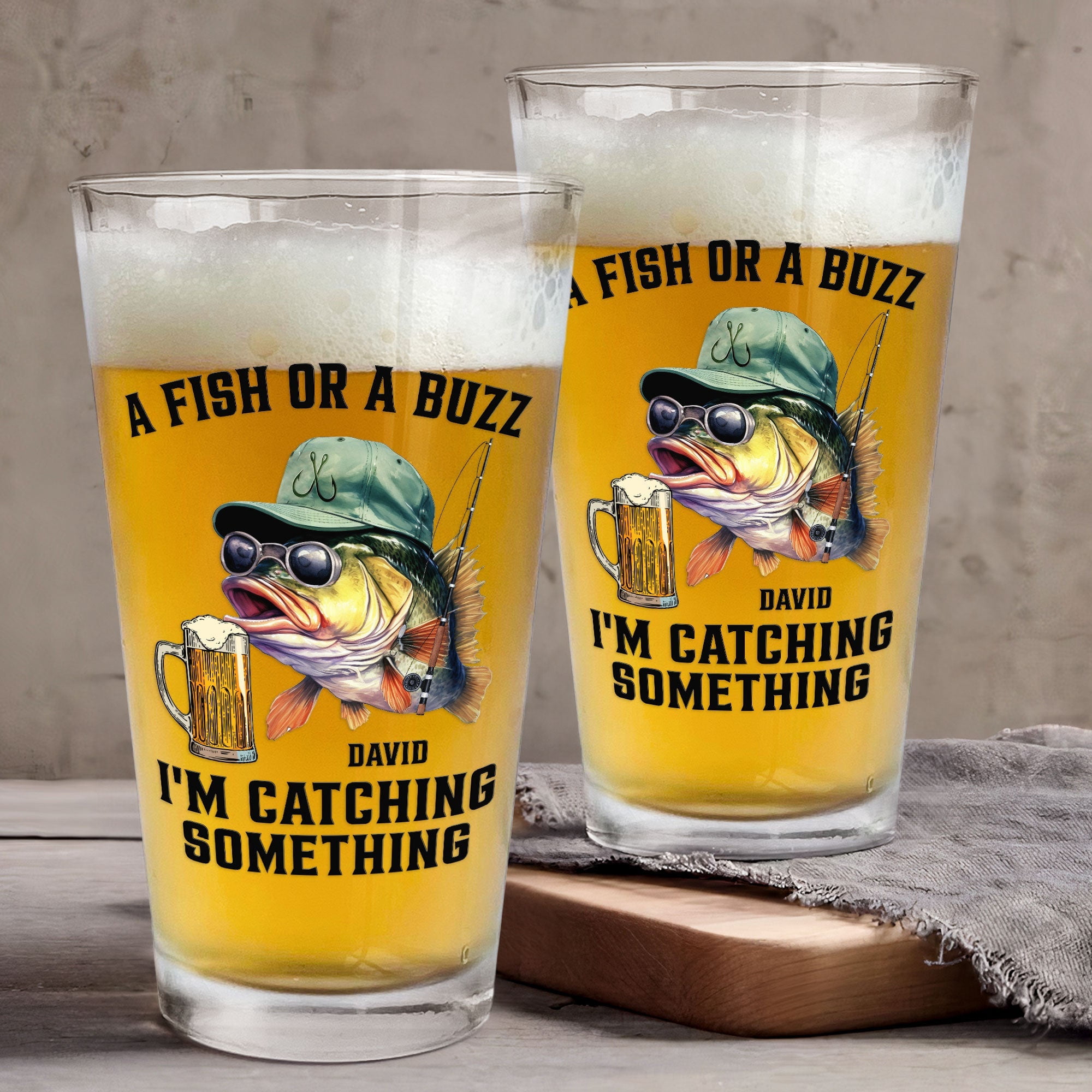 Personalized Beer Glass - Custom Beer Pint Cup - Gift for Him ...