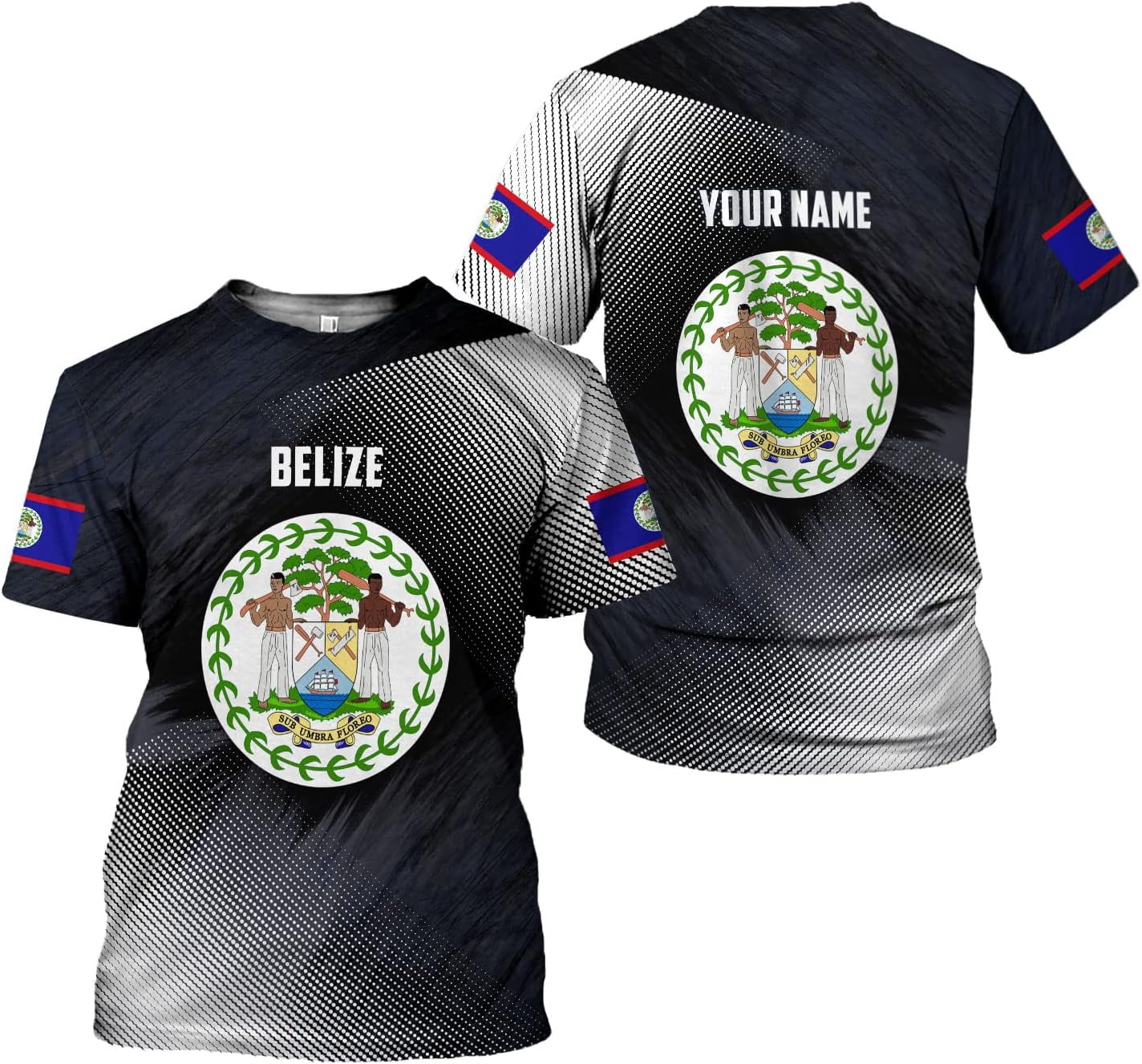 Personalized Belize Shirt Custom Belize Flag Belize Map Shirt for Men ...