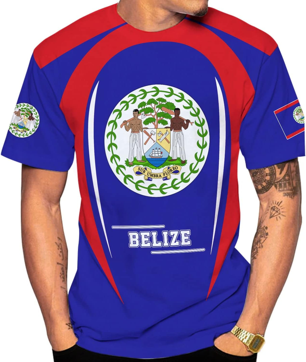 Personalized Belize Shirt for Men and Women, Coat of Arms of Belize ...