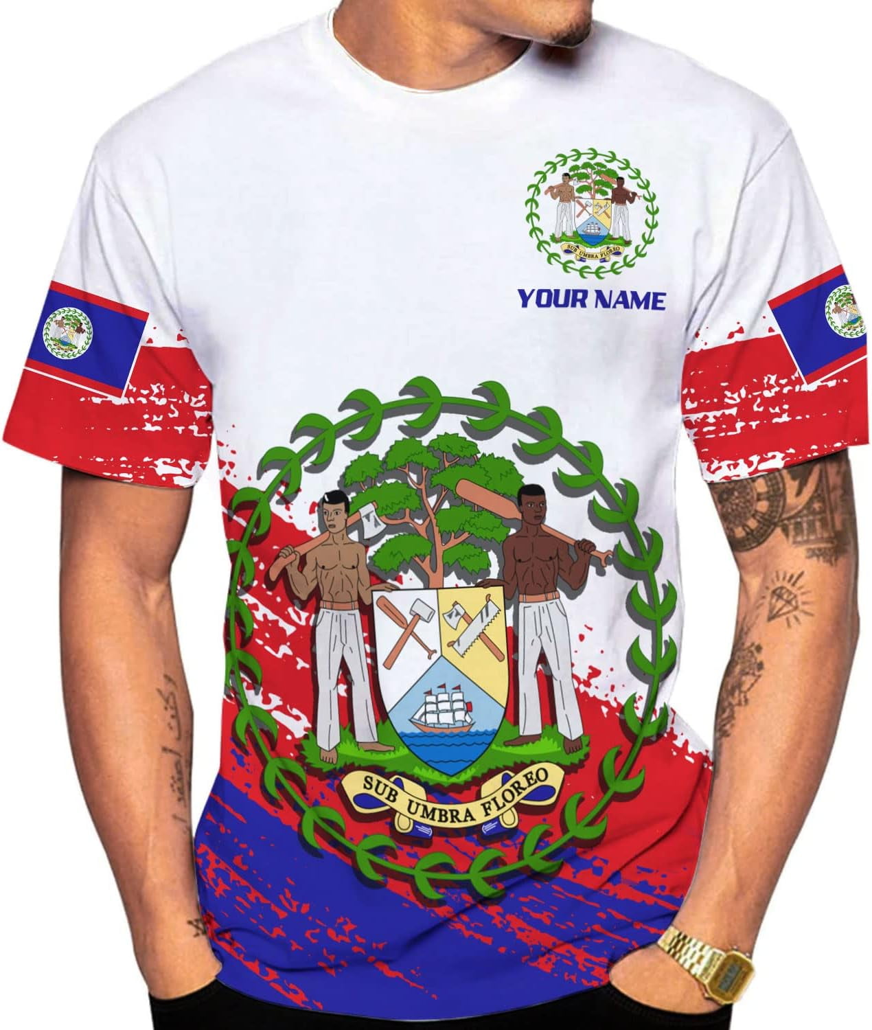 Personalized Belize Shirt for Men and Women, Coat of Arms of Belize ...