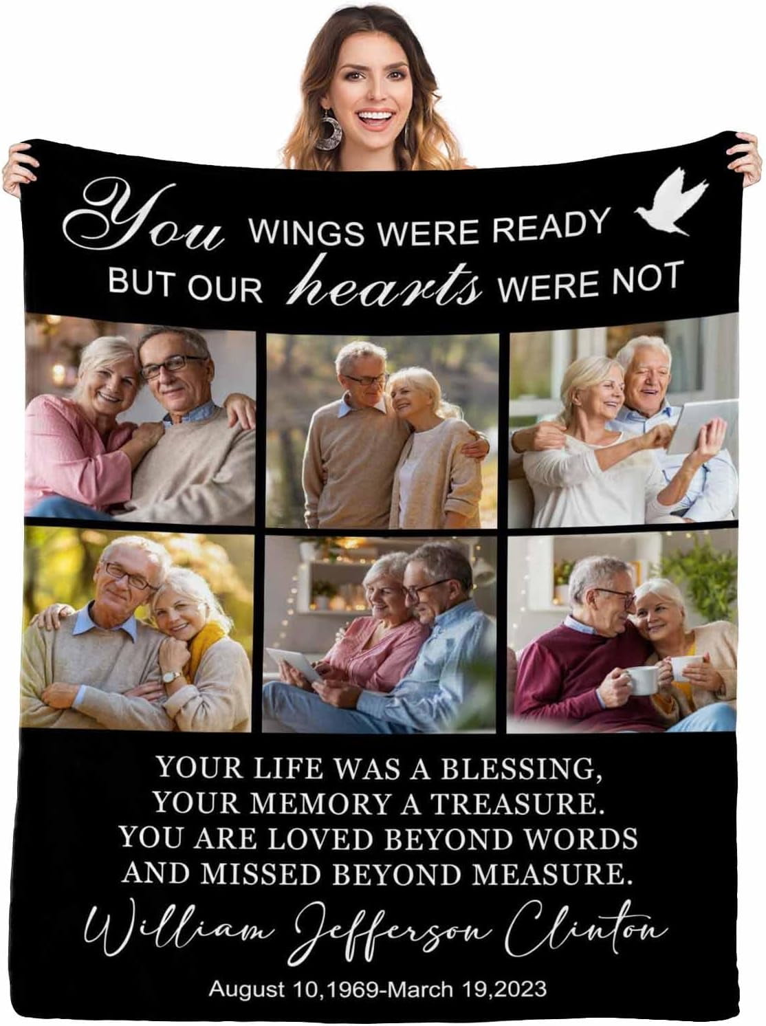 Personalized Bereavement Blanket Keeping Their Memory Alive, Forever in ...