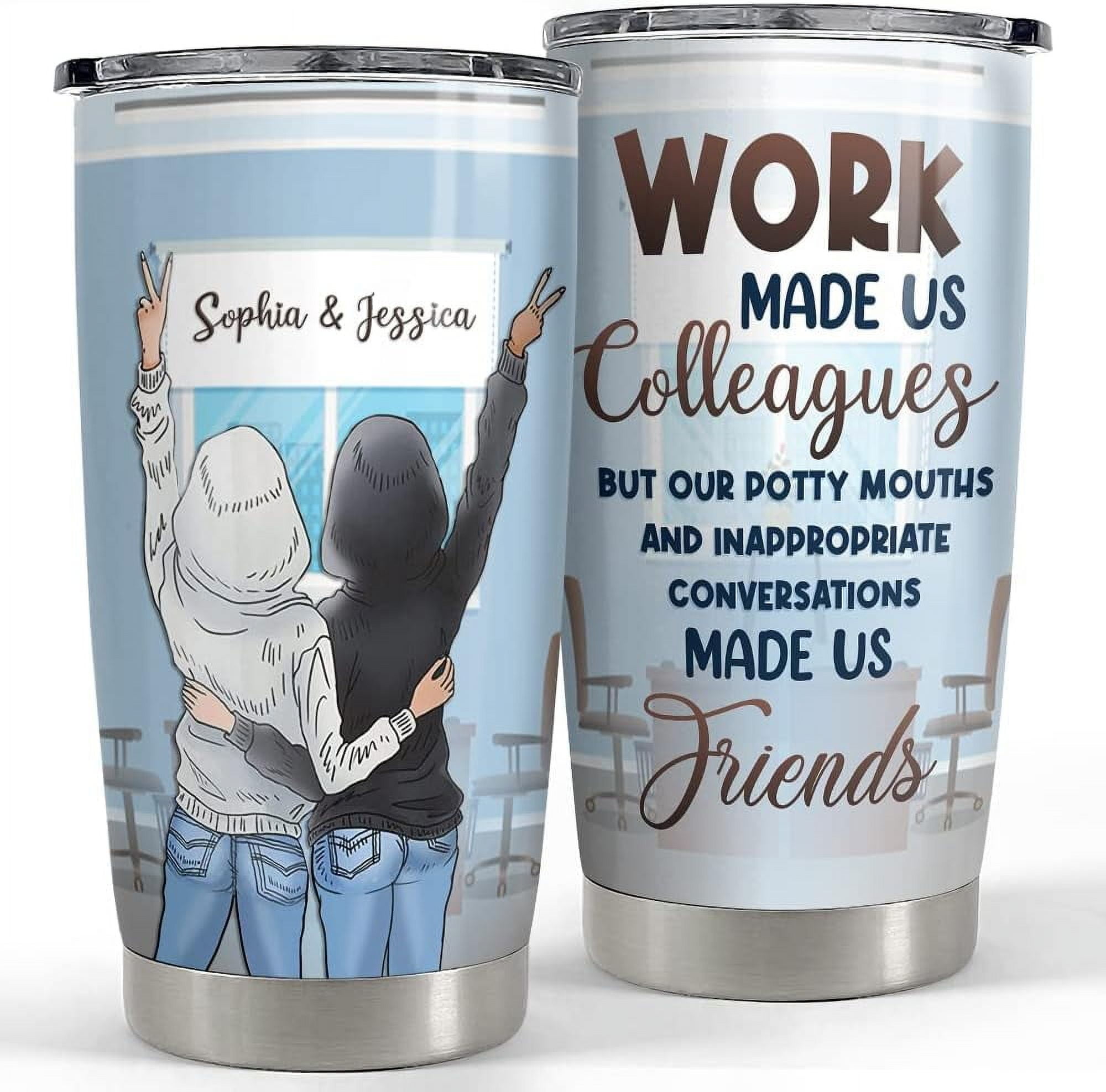 Personalized Best Friend Colleagues Tumbler 20oz Tumblers with Lid Gift ...