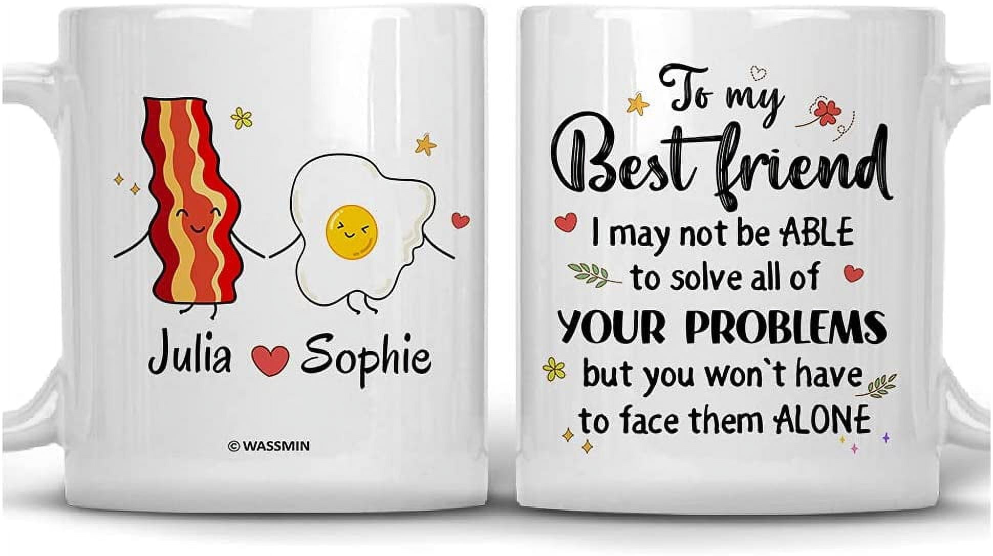 Personalized Best Friend Mug Sisters Forever Besties Coffee Mugs Cups ...