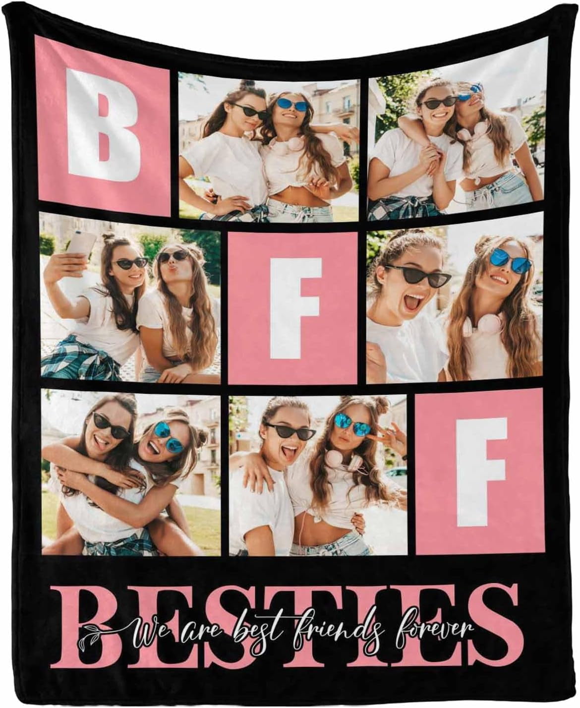 Personalized Best Friends Birthday for Women, Friendship Blanket and ...