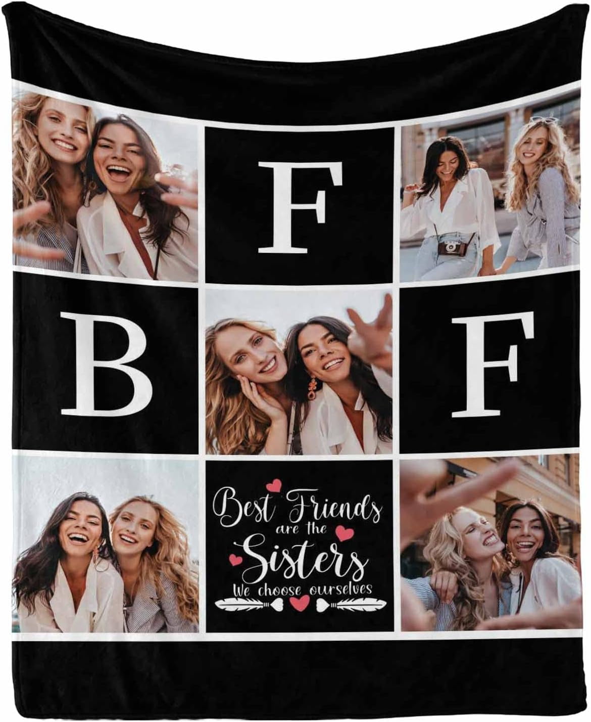 Personalized Best Friends Birthday for Women, Friendship Blanket and ...