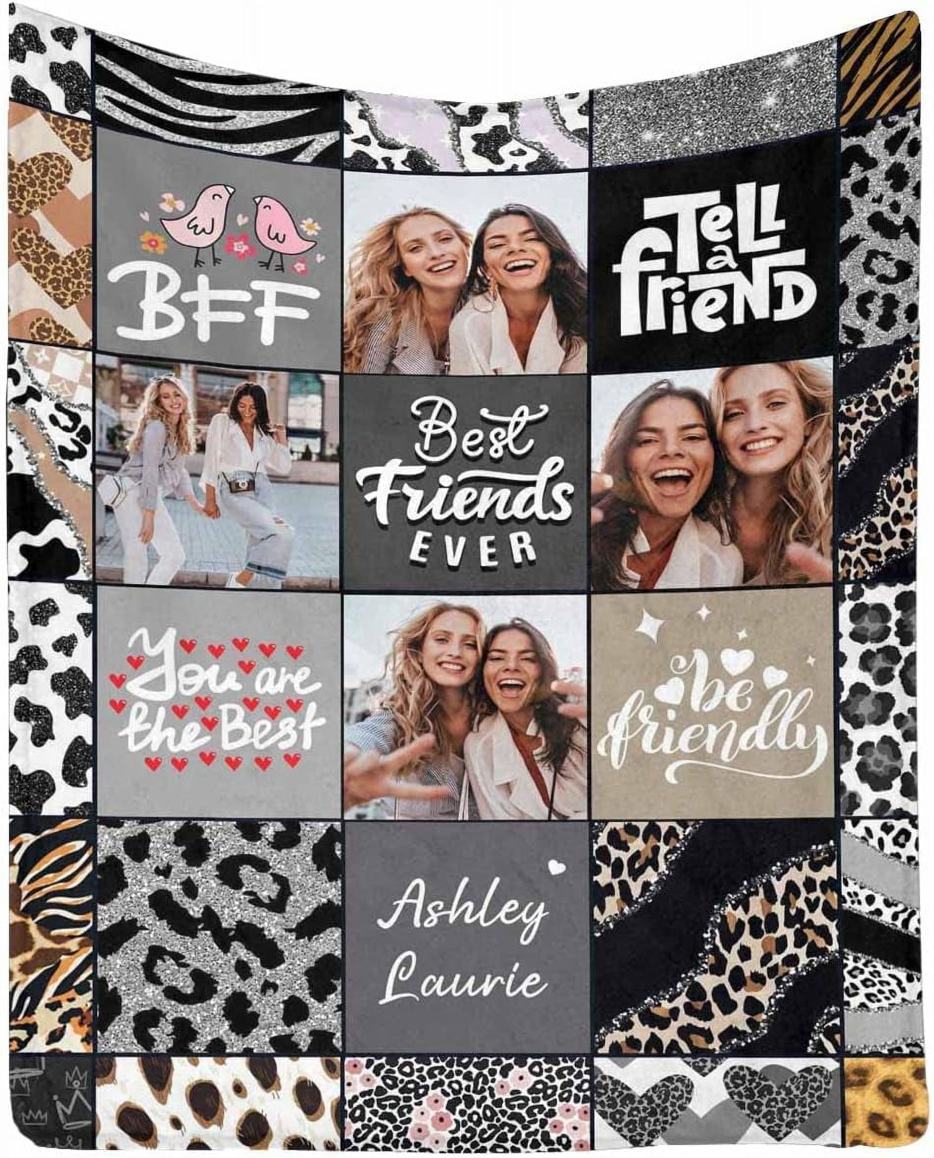 Personalized Best Friends Birthday for Women, Friendship Blanket and ...