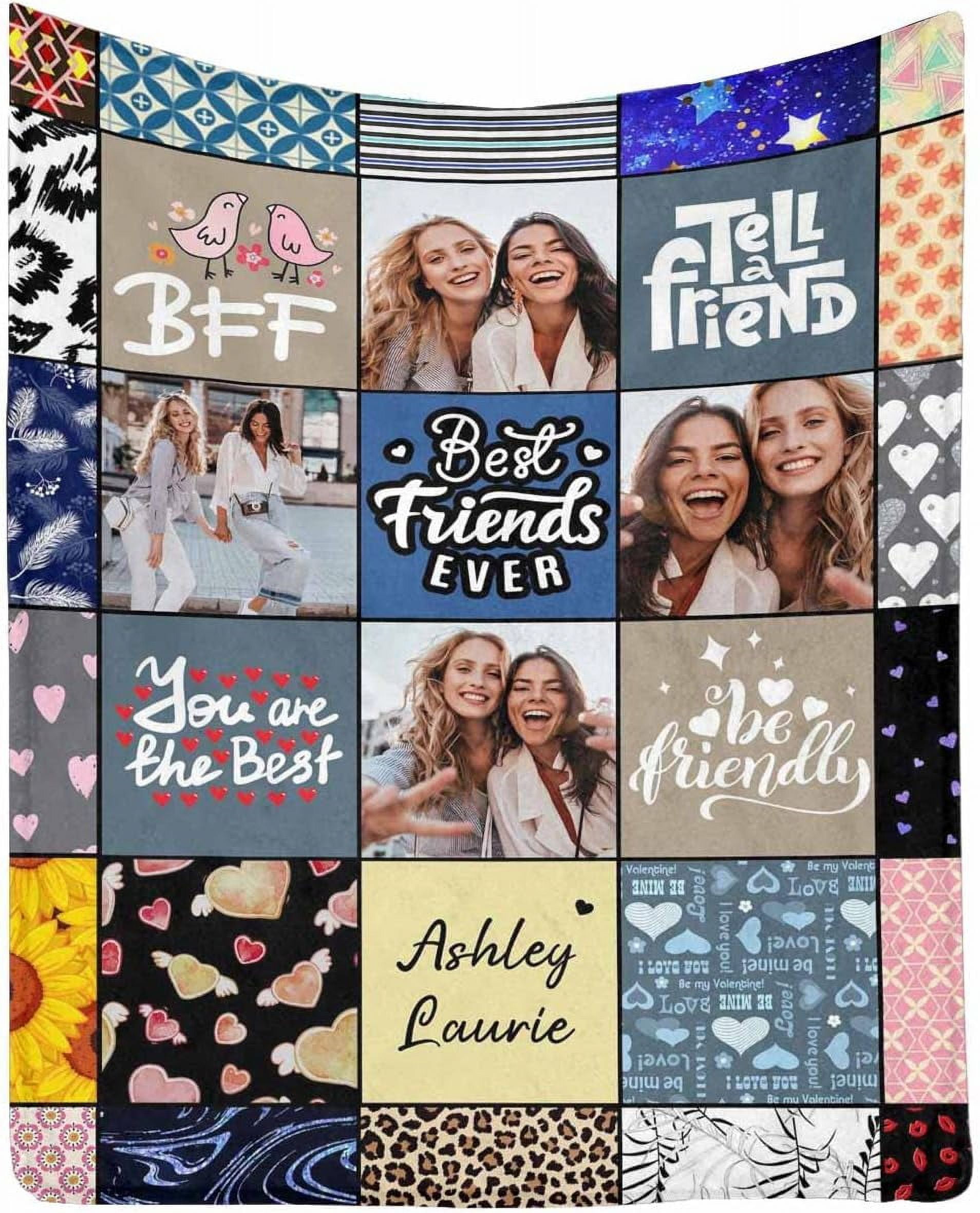 Personalized Best Friends Birthday for Women, Friendship Blanket and ...