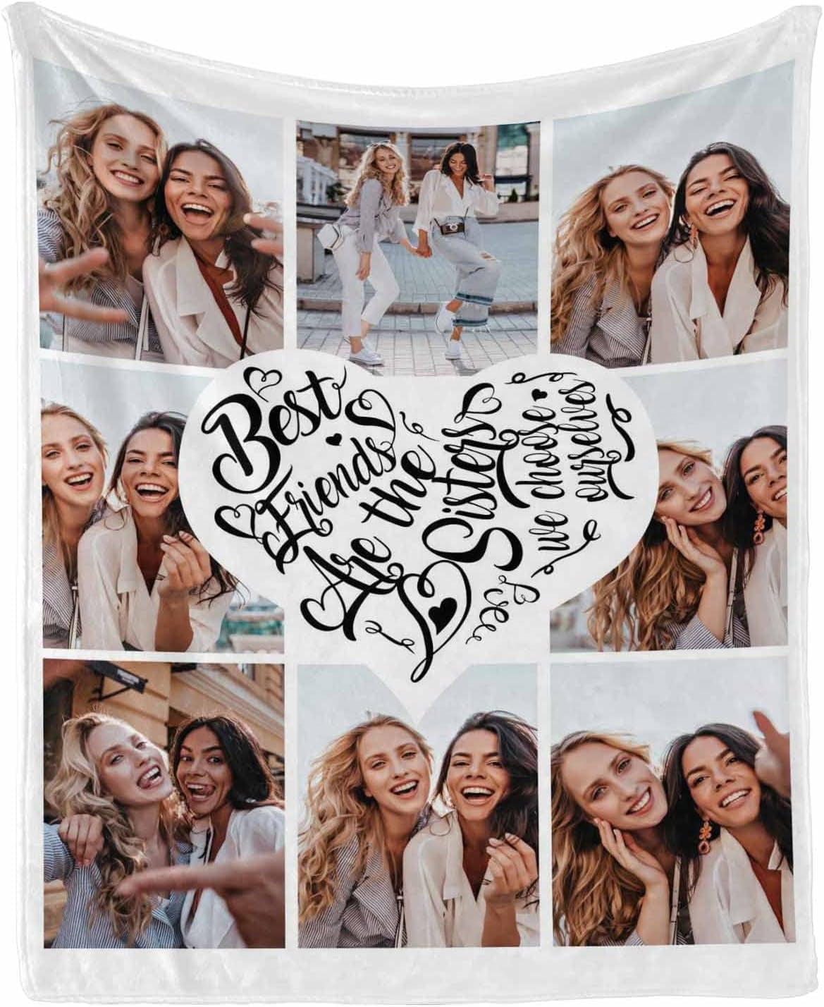 Personalized Best Friends Birthday for Women, Friendship Blanket and ...