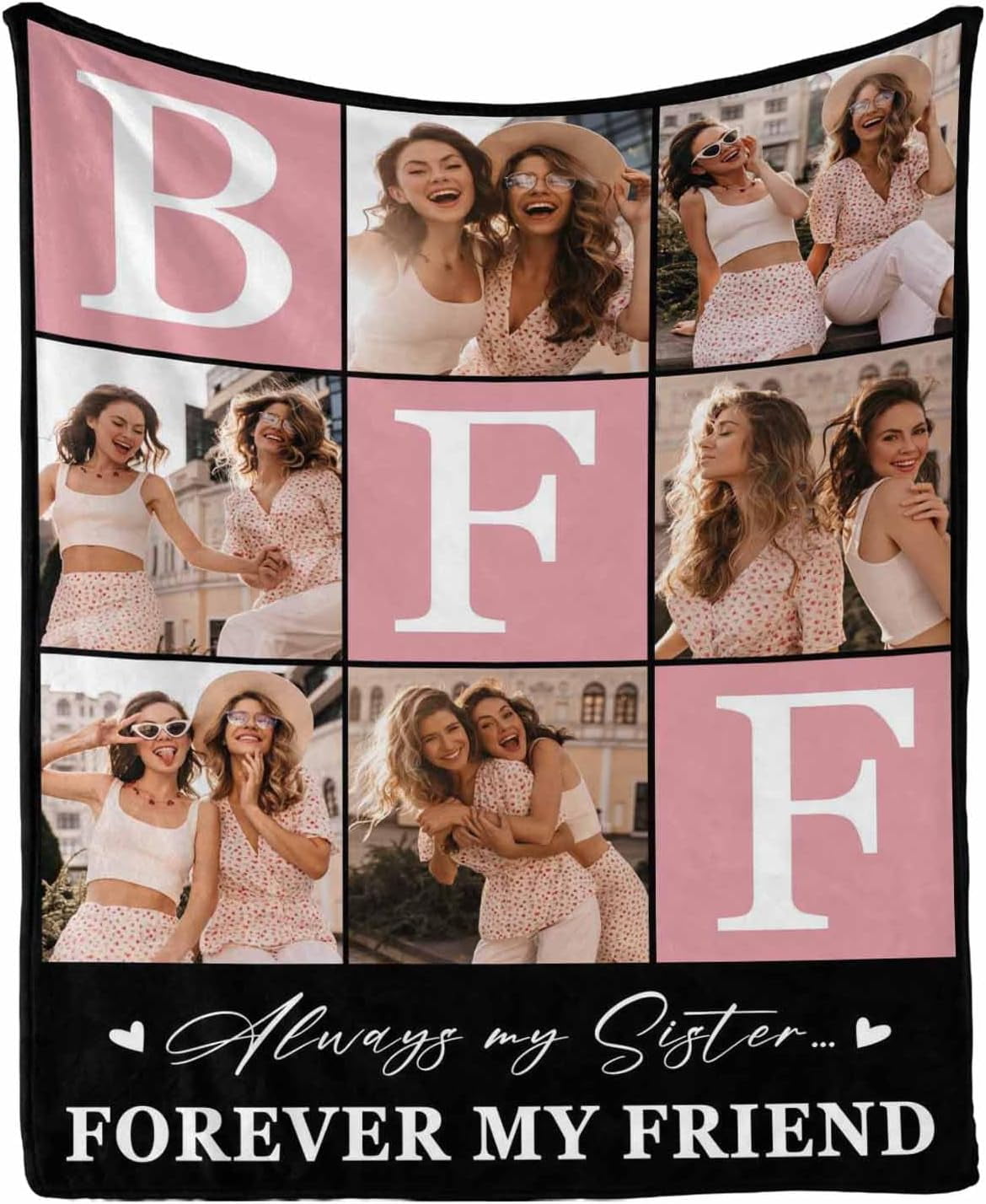 Personalized Best Friends Birthday for Women, Friendship Blanket and ...