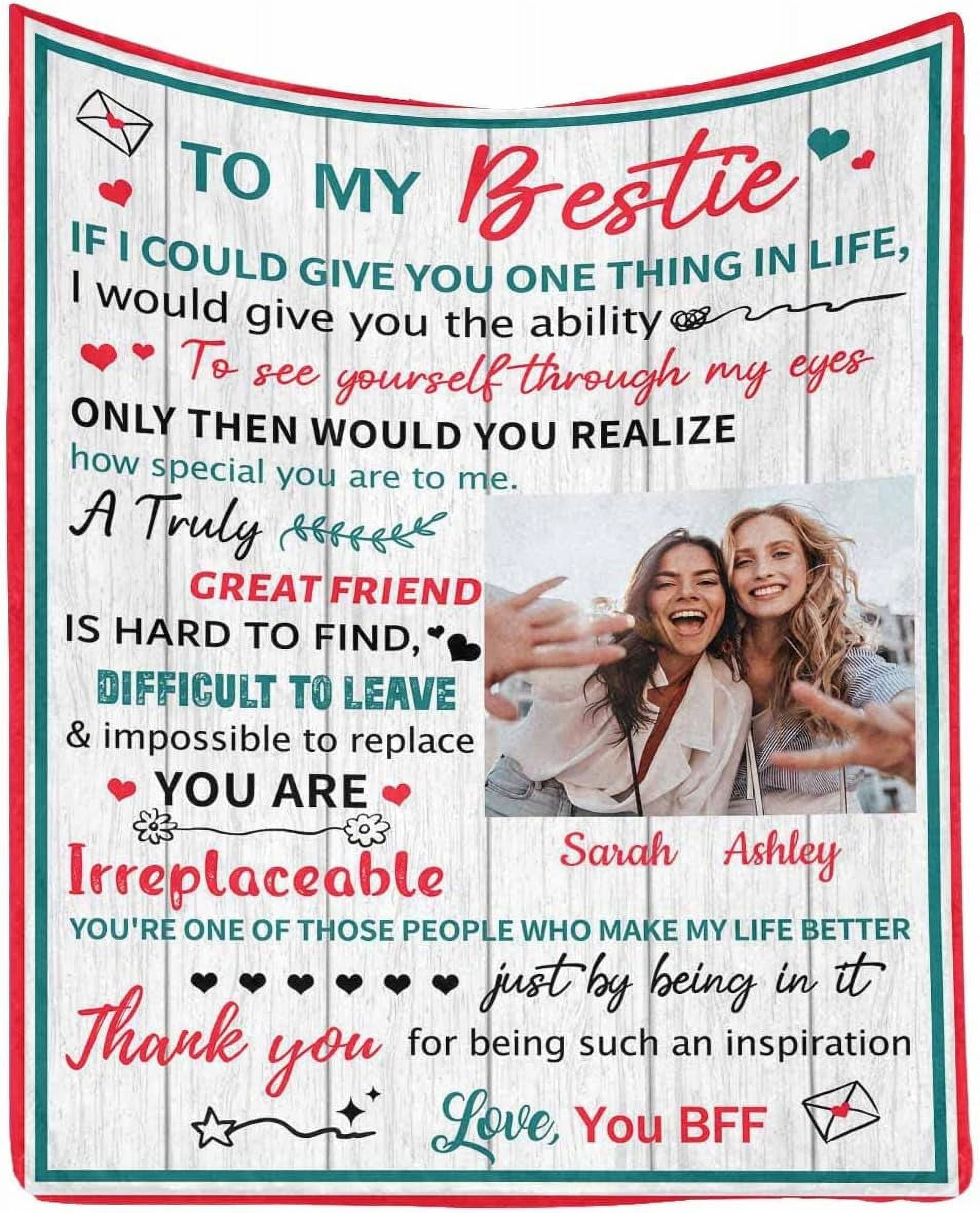 Personalized Best Friends Birthday for Women, Friendship Blanket and ...
