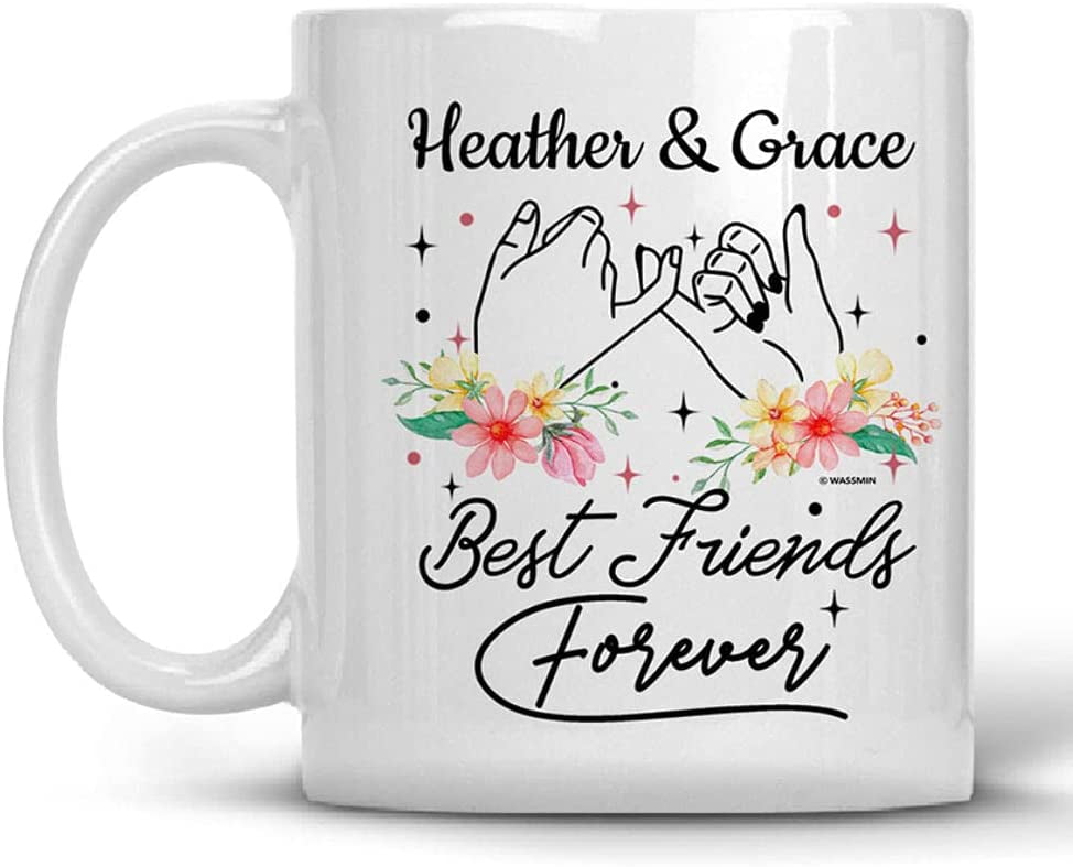 Personalized Best Friends Forever Mug Besties Coffee Mug Cups 11oz 15oz ...