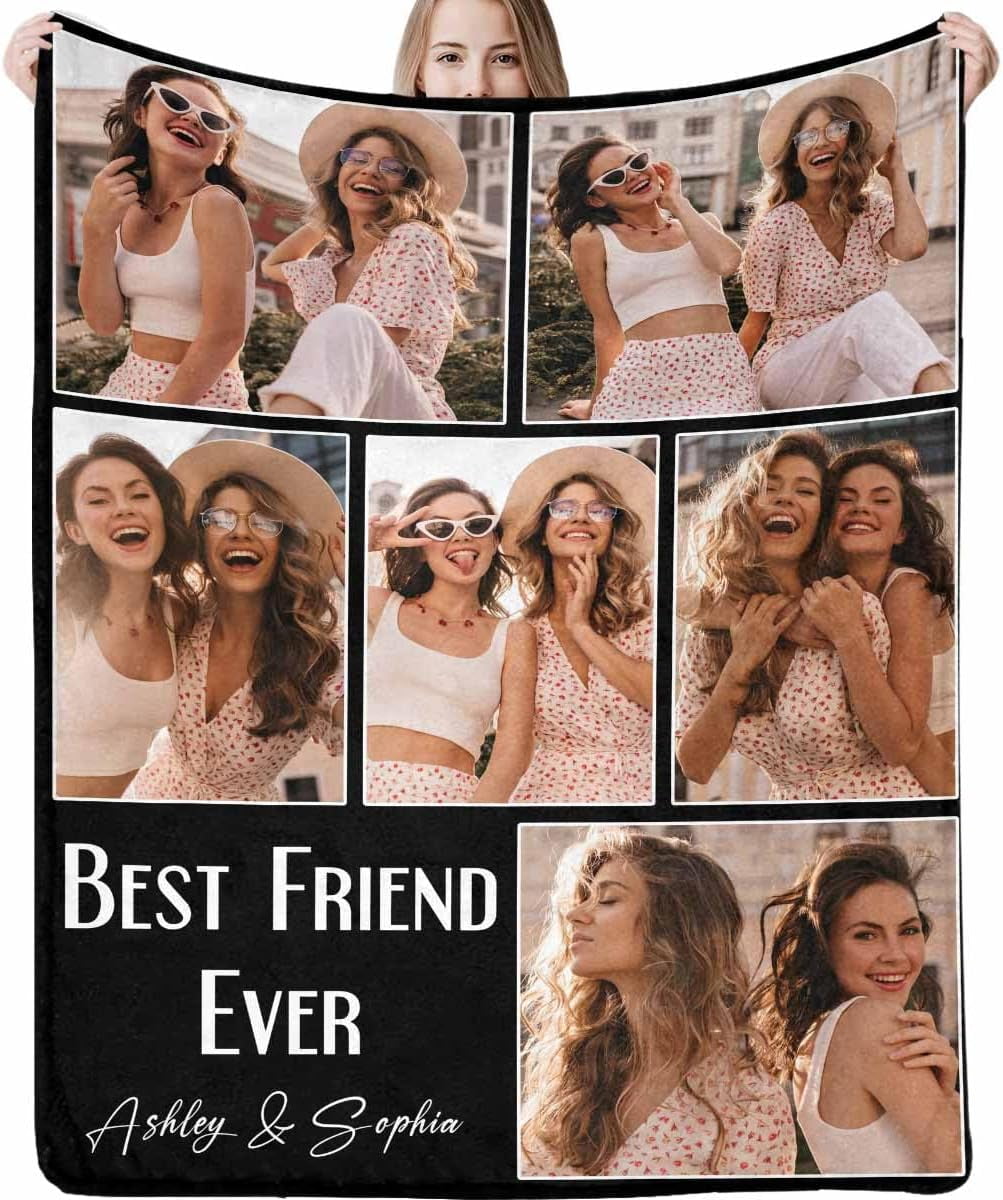 Personalized Bestie Photo Blanket for Sister Sisters Make The Best ...
