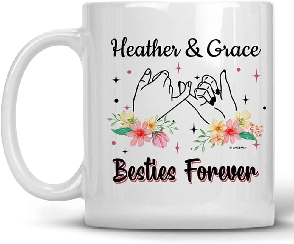 Personalized Besties Forever Mug Best Friends Coffee Mug Cups 11oz 15oz ...