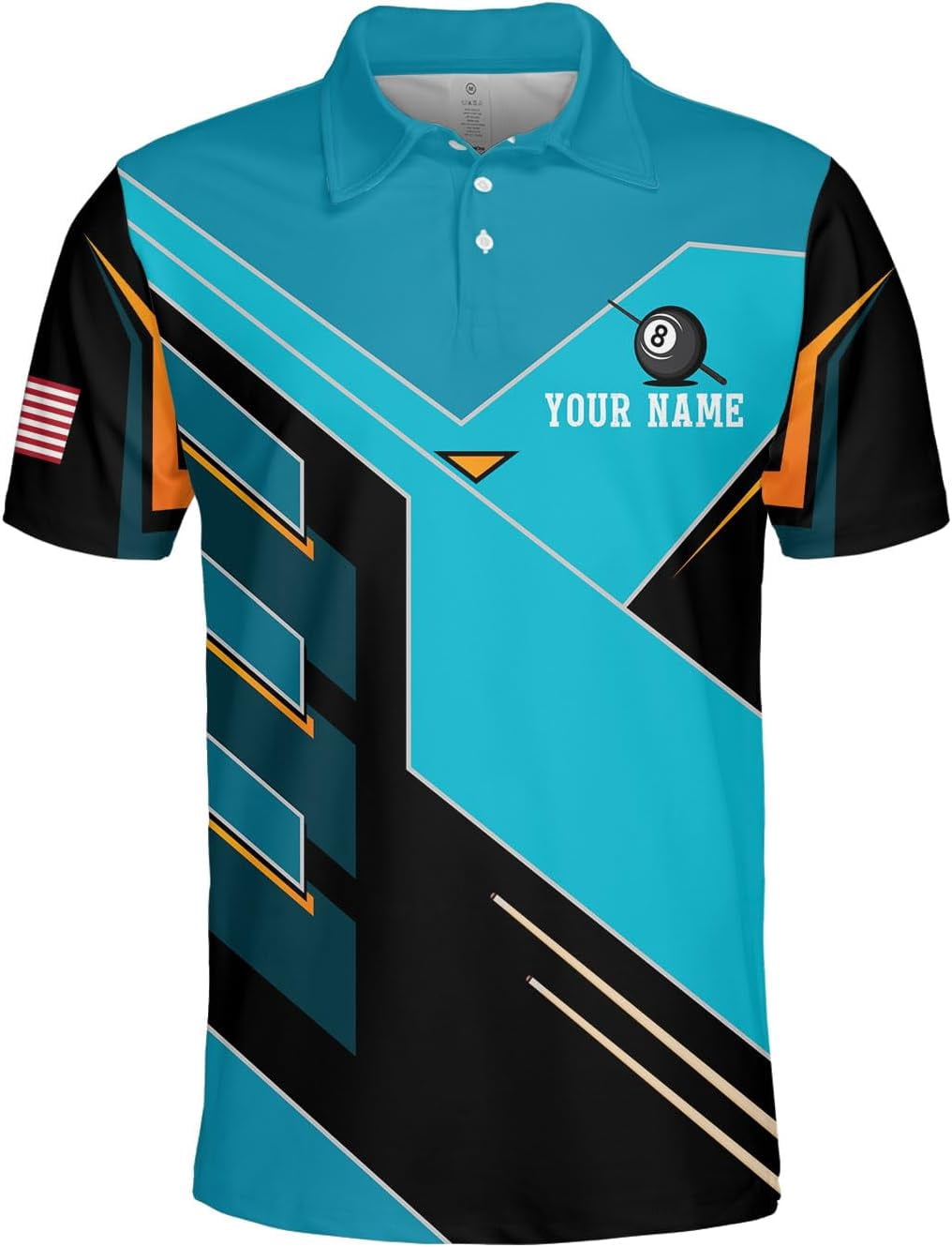 Personalized Billiard Polo Shirts, Billiards Shirts for Men, Pool ...