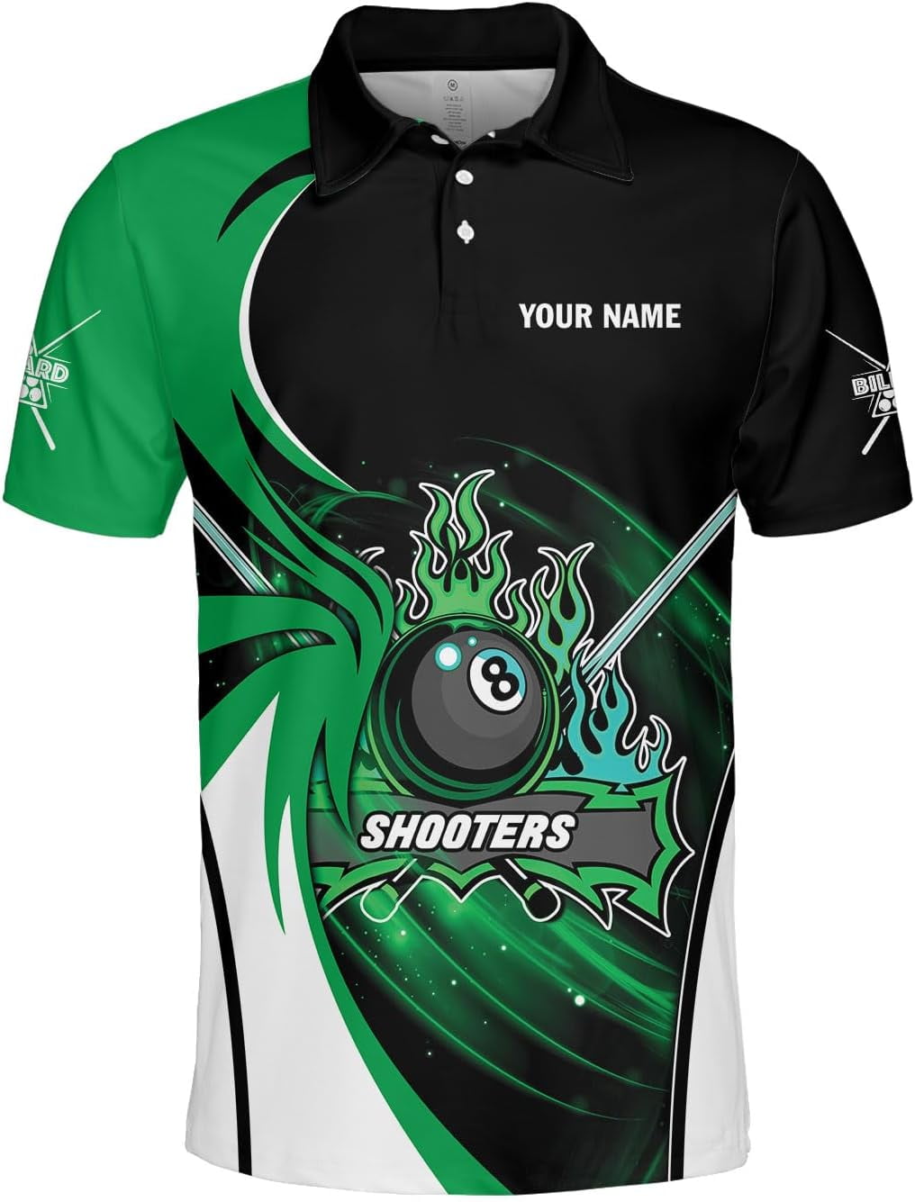 Personalized Billiard Polo Shirts, Billiards Shirts for Men, Pool ...