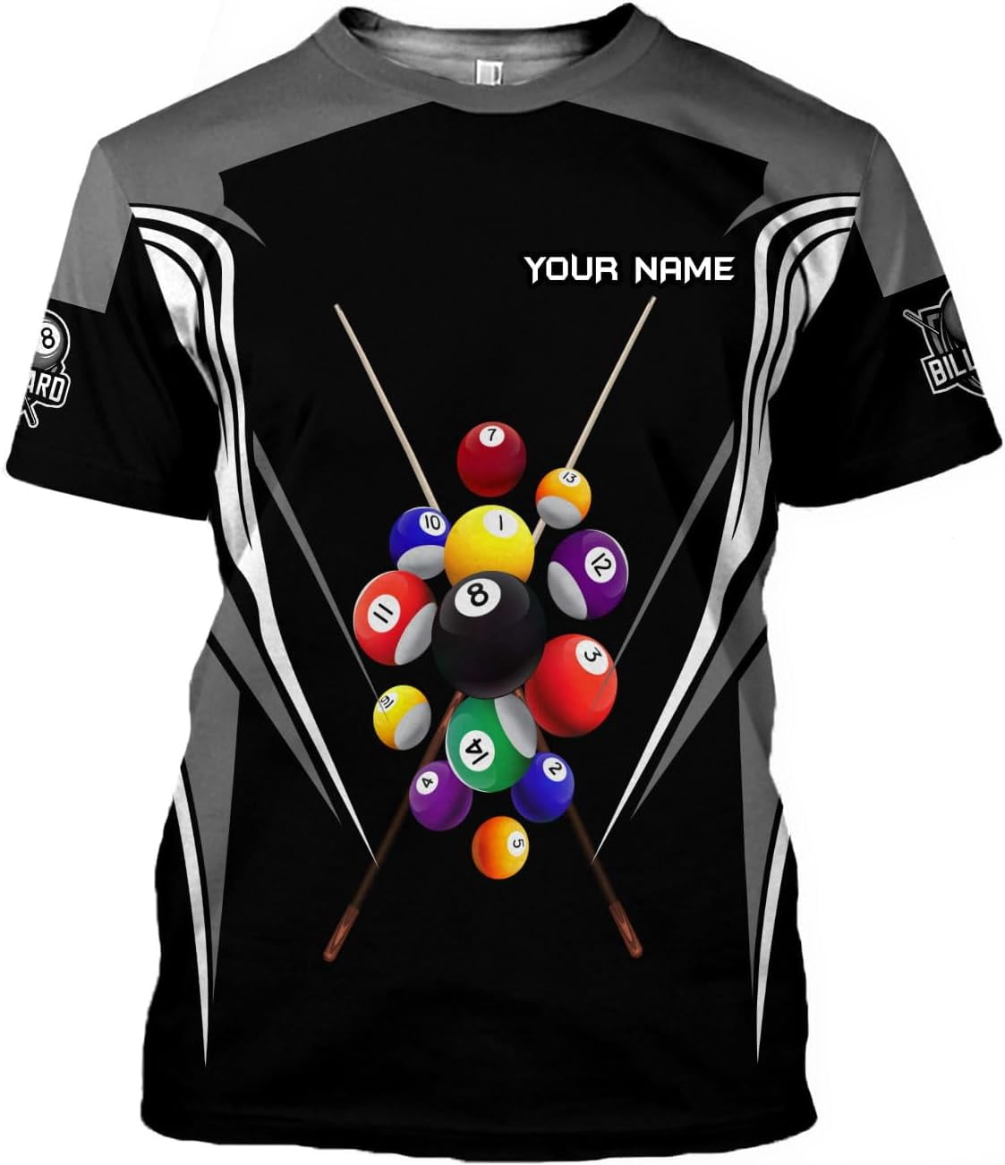 Personalized Billiard Shirts 3D Billiard Shirt Custom Billiard Flag ...