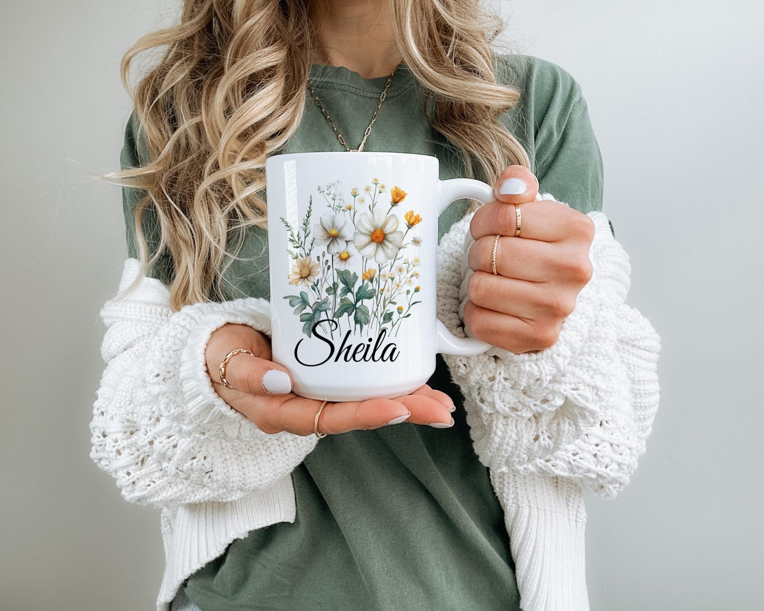 Personalized Birth Flower Mug - Walmart.com