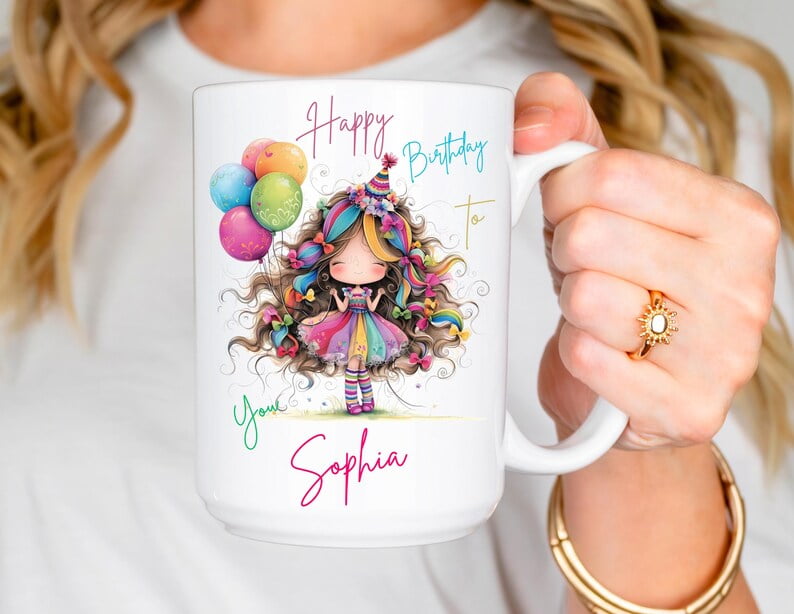 Personalized Birthday Mug, Custom Birthday Coffee Cup, Large Ceramic ...