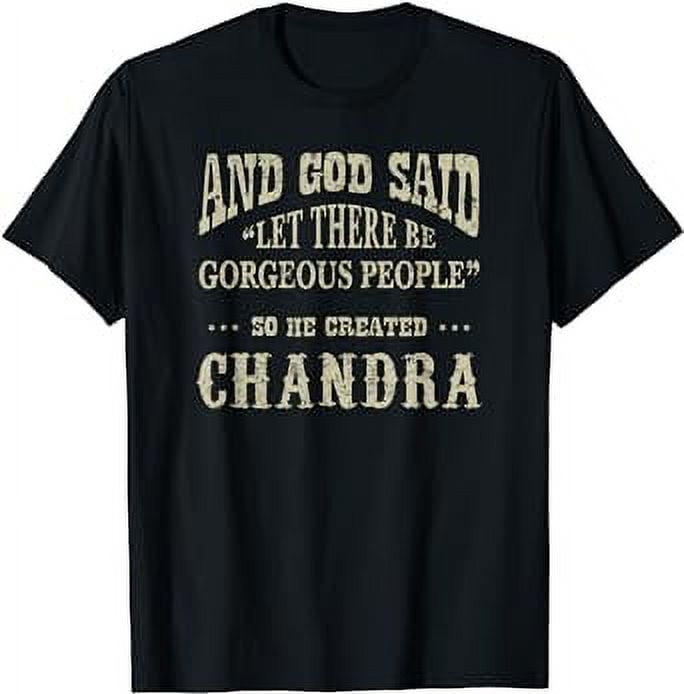 Personalized Birthday Wear Idea For Person Named Chandra T-Shirt ...