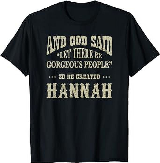 Personalized Birthday Wear Idea For Person Named Hannah T-Shirt ...