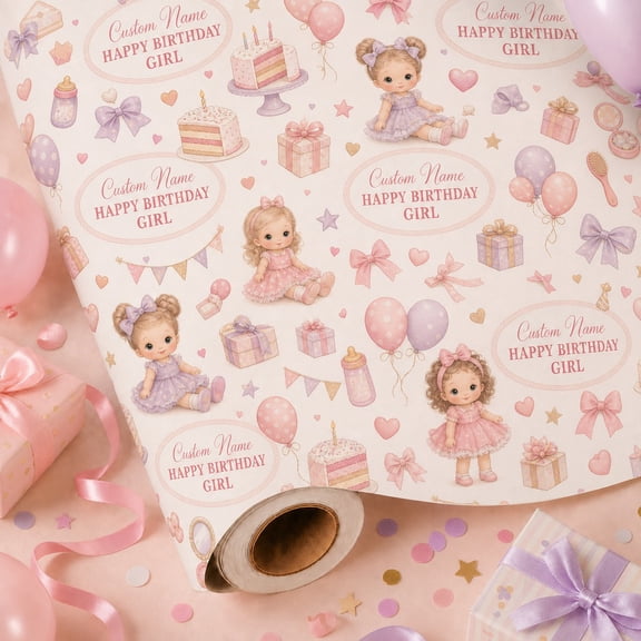 Personalized Wrapping Paper for Parties