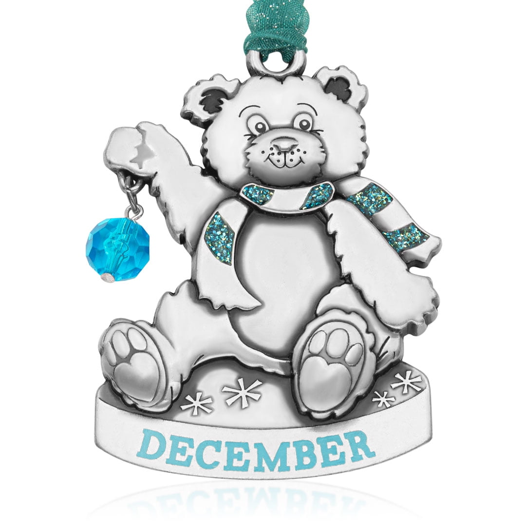 Personalized Birthstone Bear Birthday Month Sign Vintage Pewter Metal ...
