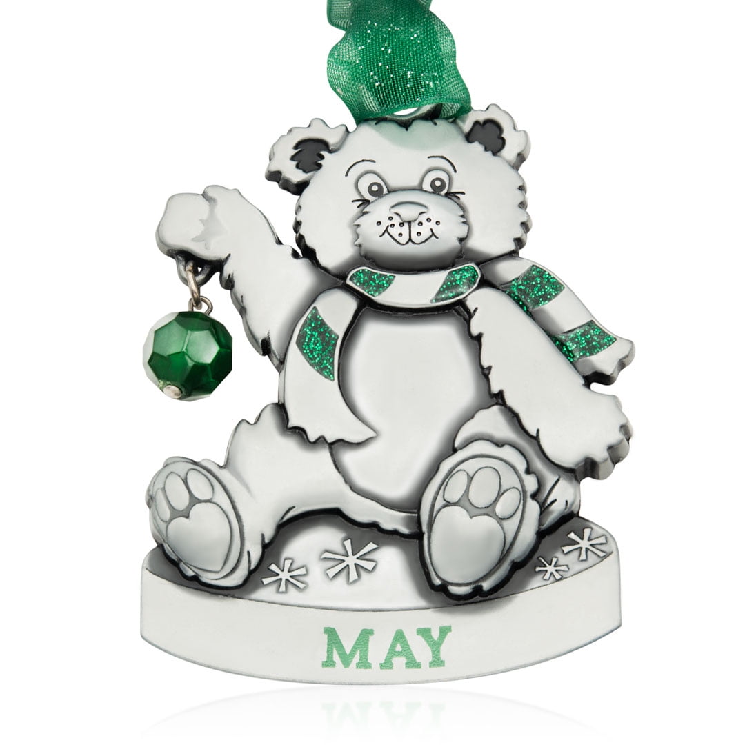 Personalized Birthstone Bear Birthday Month Sign Vintage Pewter Metal ...